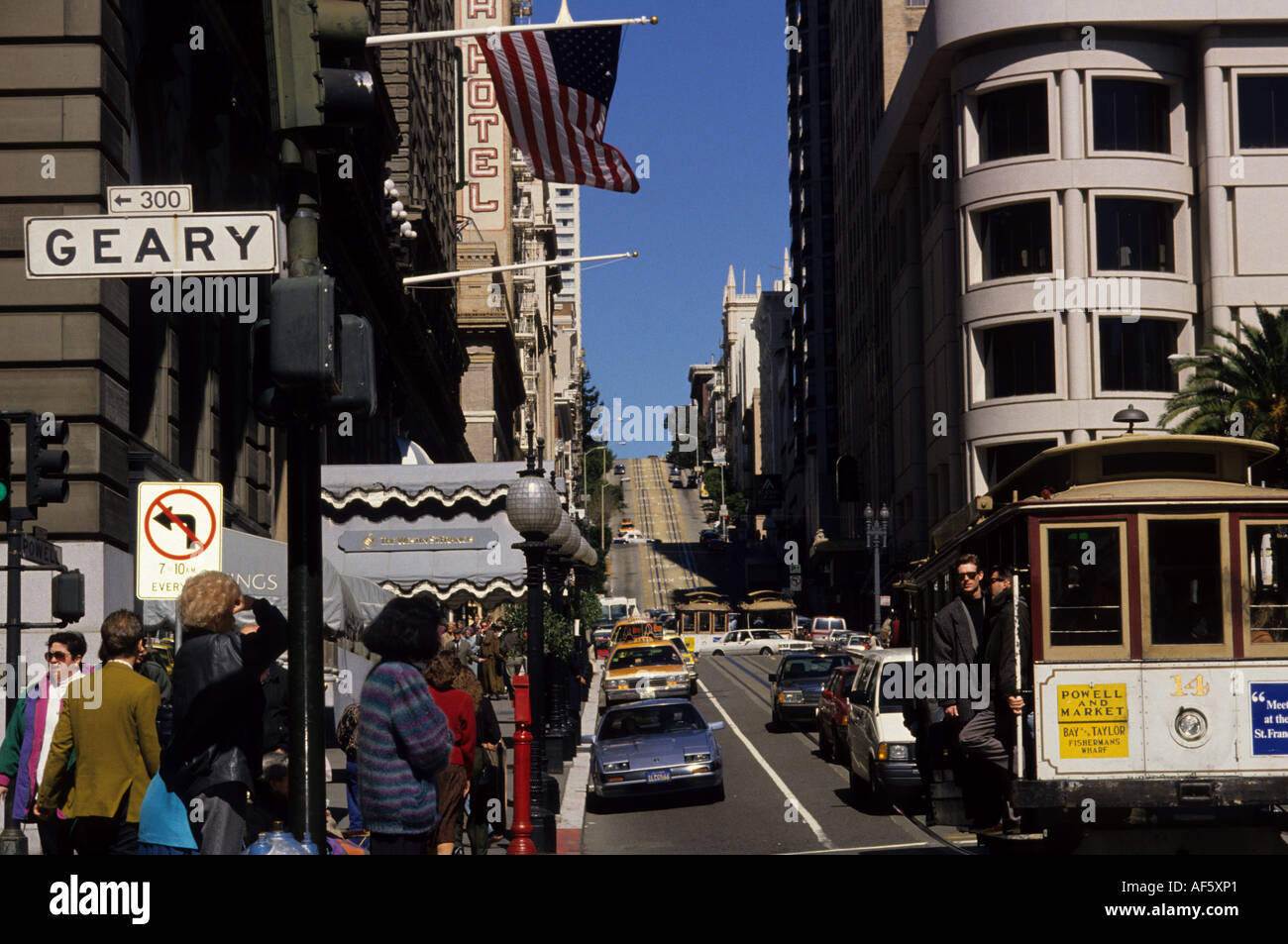 street scene cable car san francisco Stock Photo - Alamy