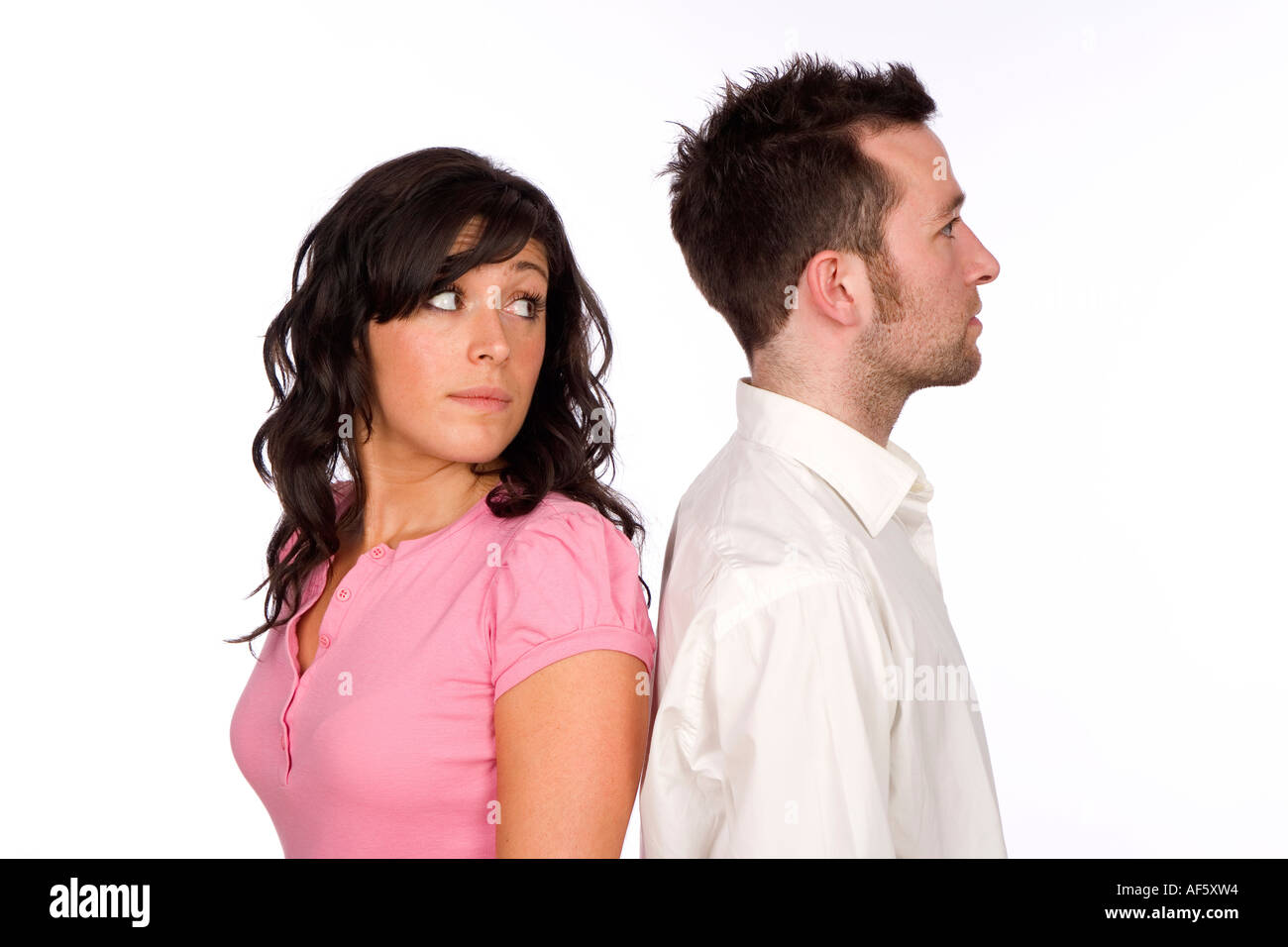 One person ignoring the other hi-res stock photography and images - Alamy