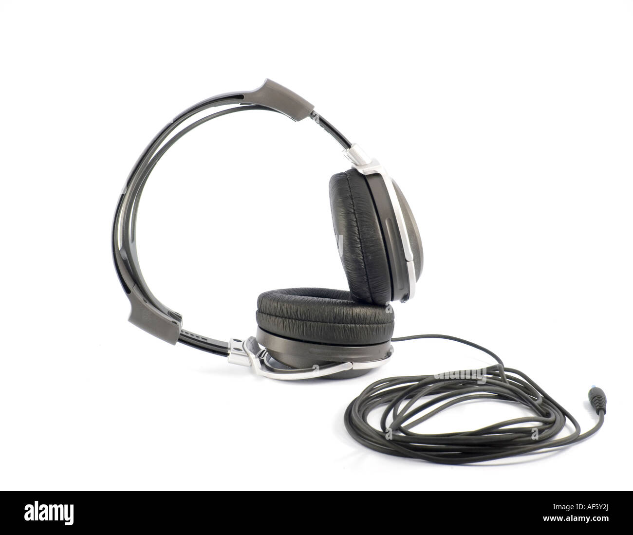 Headphones and lead Stock Photo - Alamy
