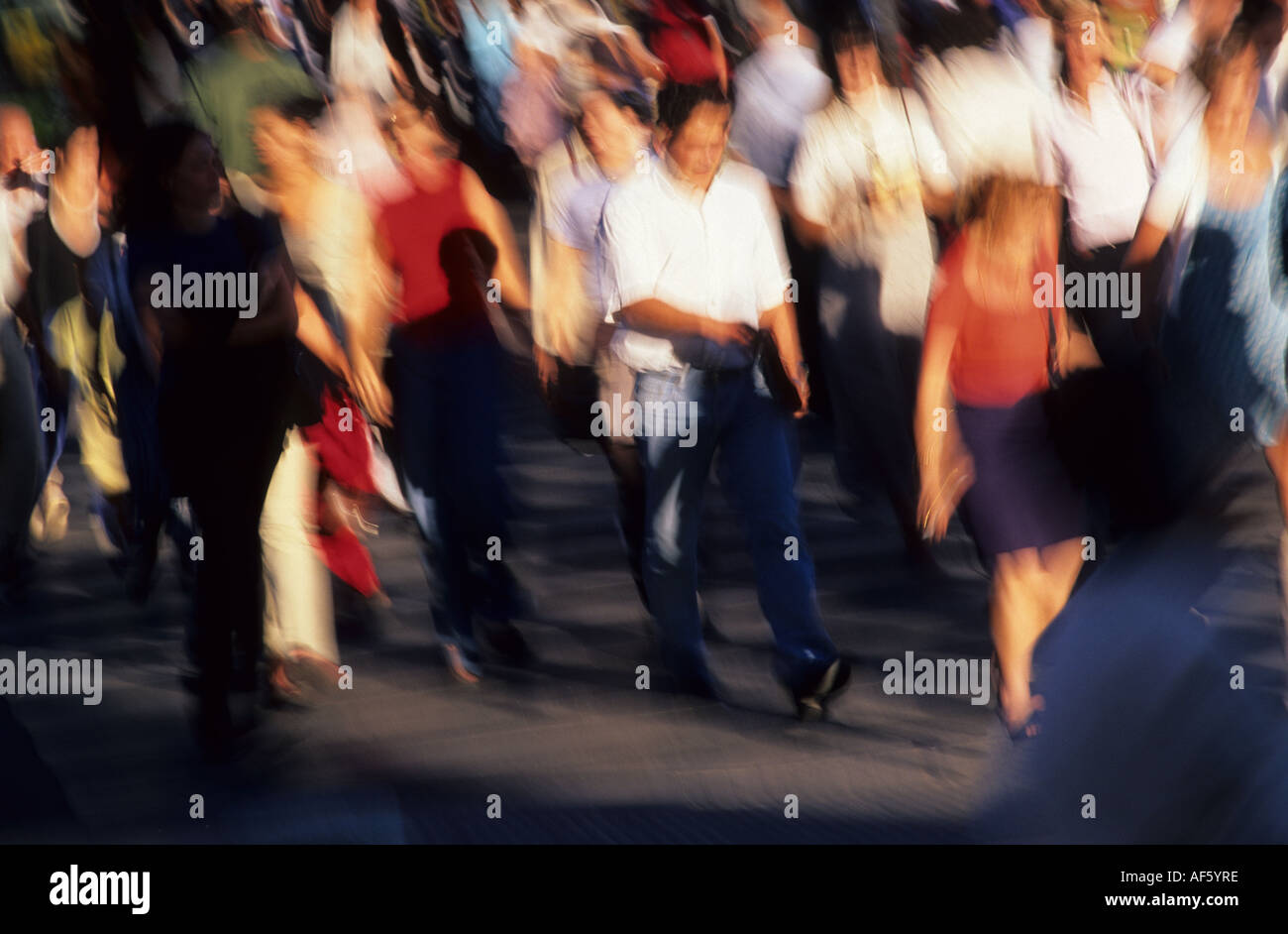 move people street colour shadow movement abstract Stock Photo - Alamy
