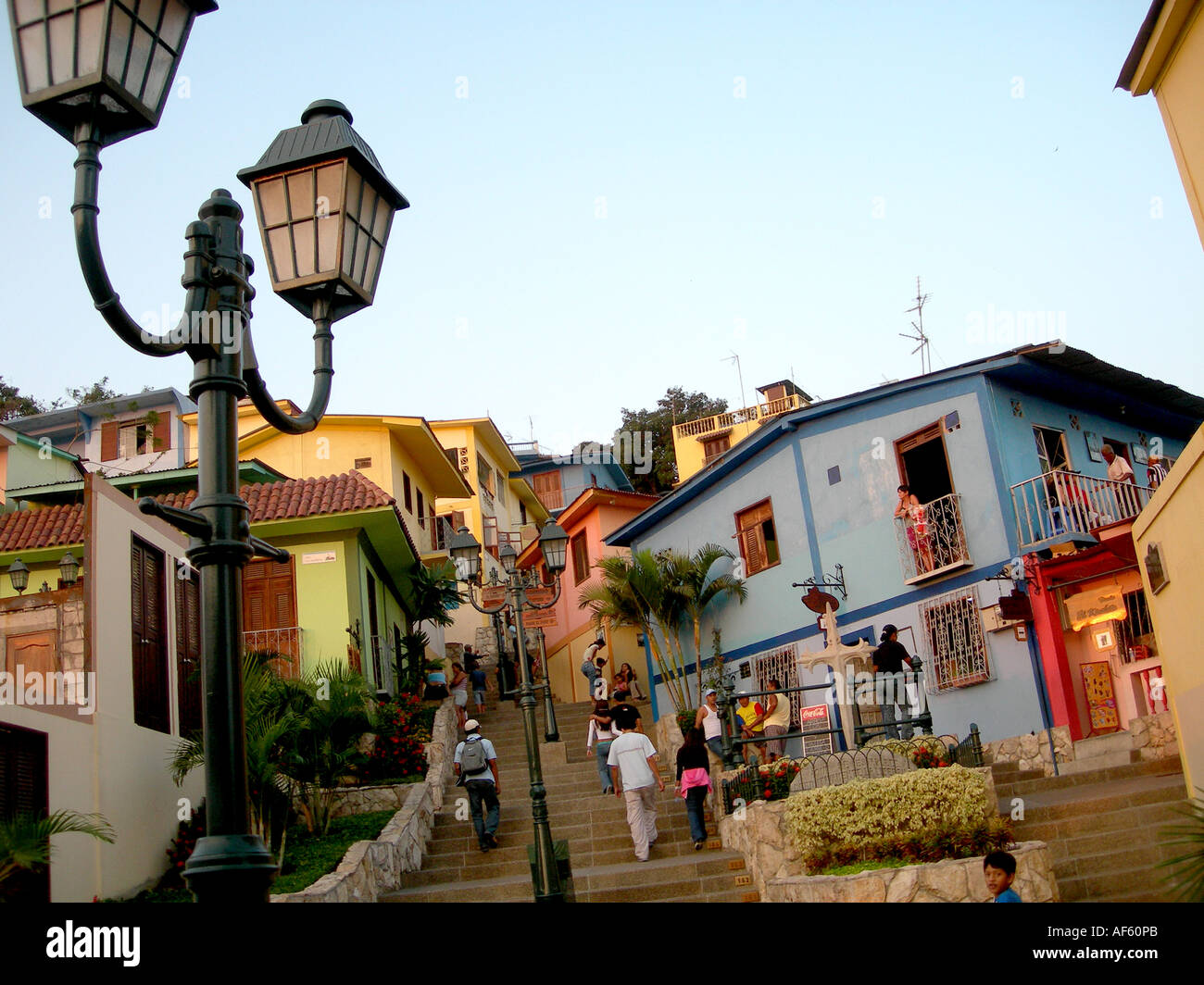 guayaquil ecuador view cerro santa ana Stock Photo - Alamy