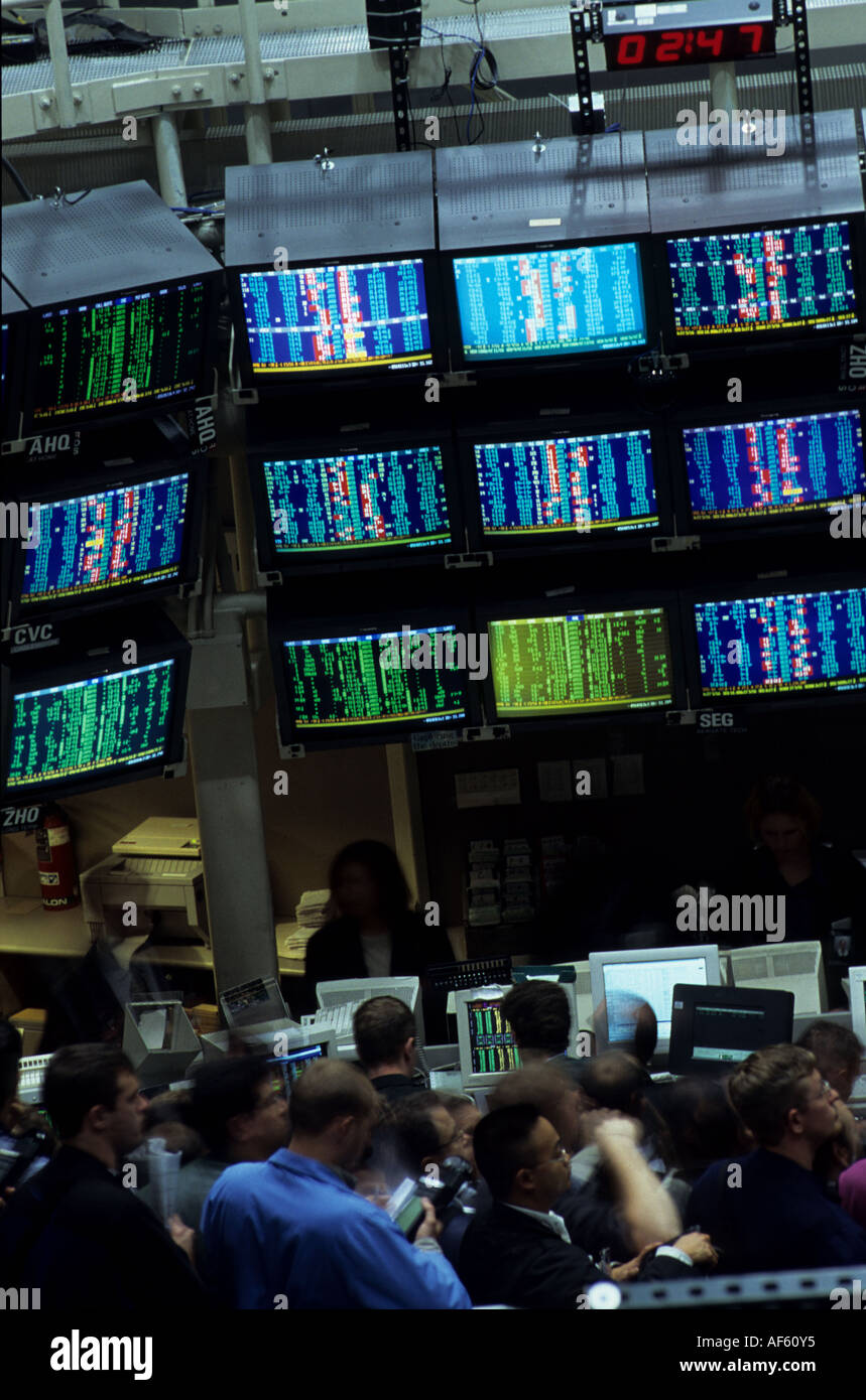 electronic stock market investors vertical screen Stock Photo - Alamy