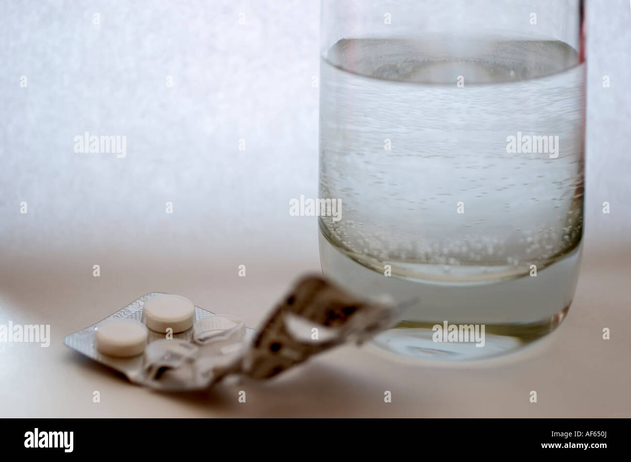 Still life with pharmaceutics drugs of different colors and setup Stock ...