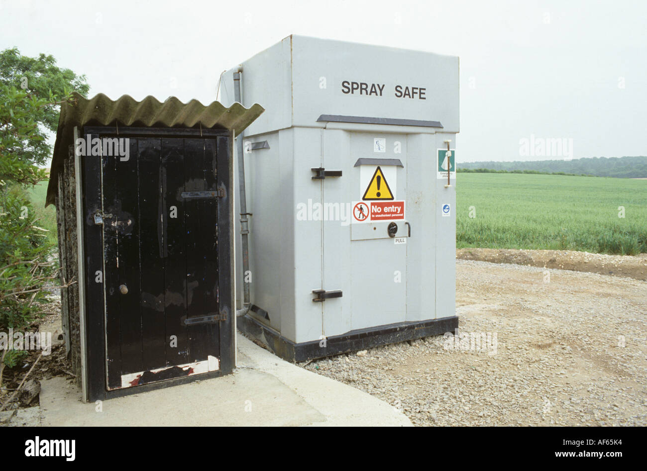 Modular lockable secure farm chemical store for toxic compounds Stock ...