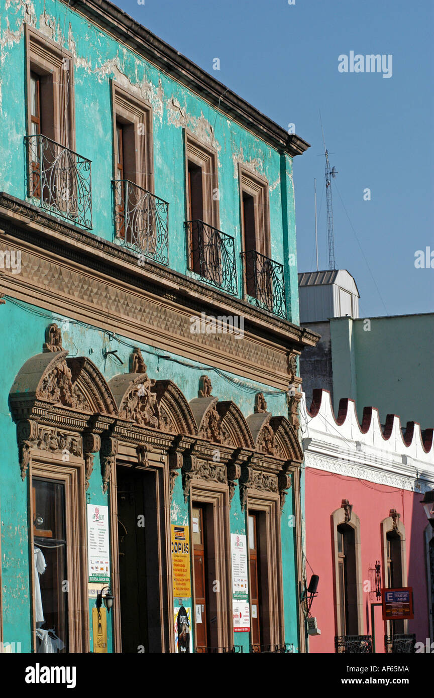 Colonial buildings in the old town sector of Oaxaca city Mexico Stock ...