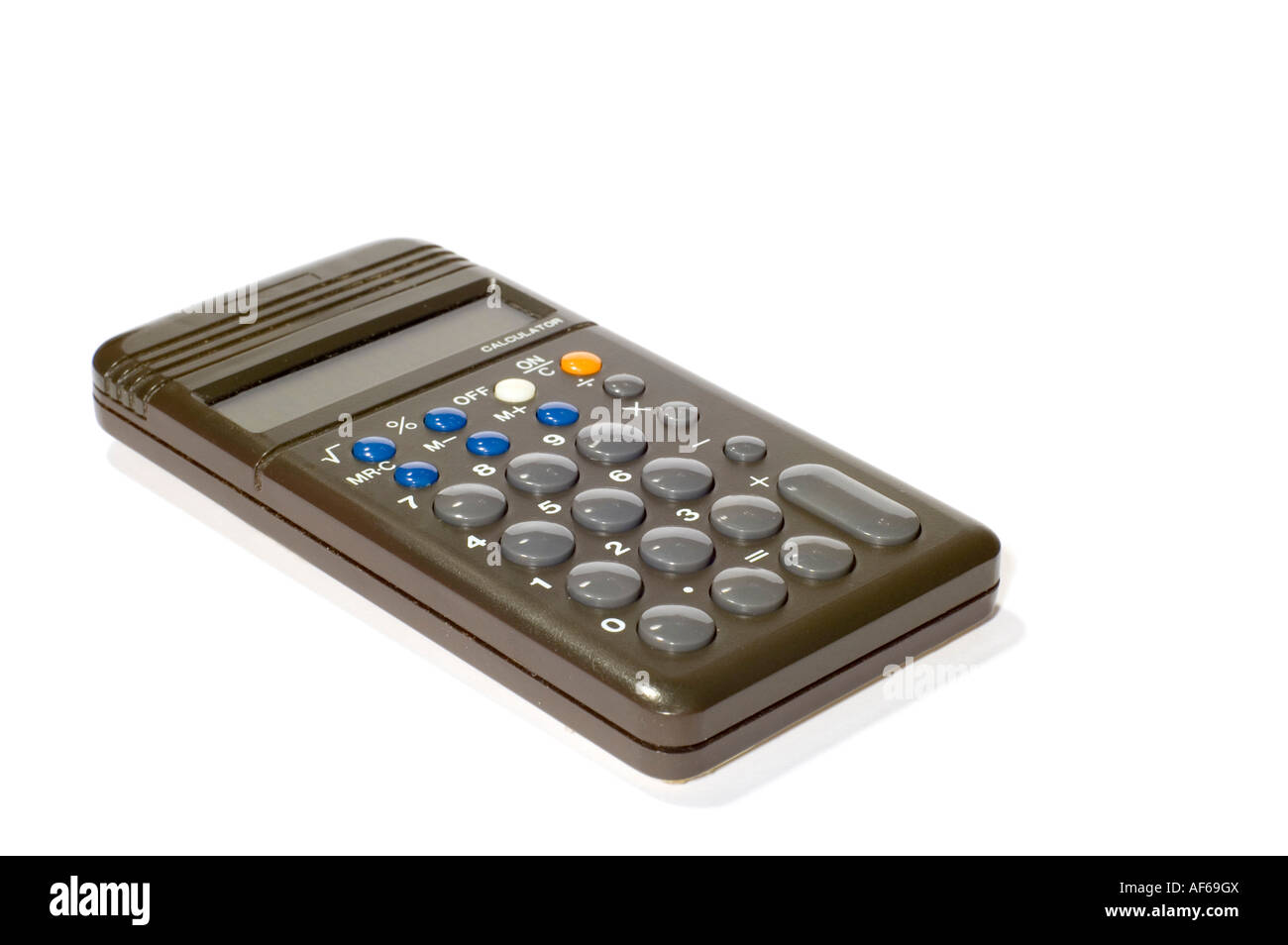 series object on white calculator Stock Photo - Alamy