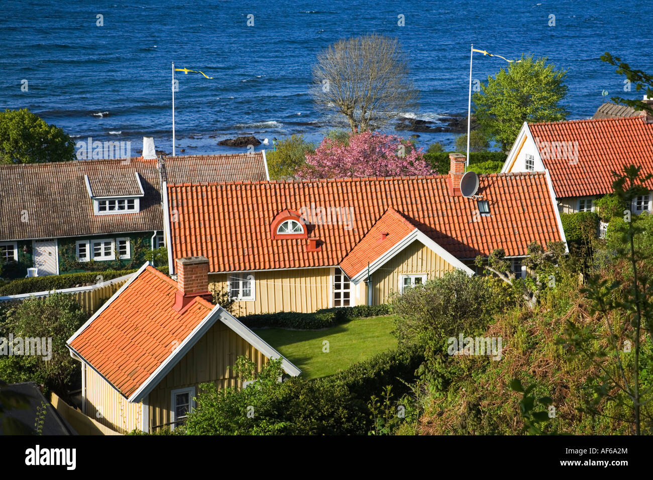 Flag skane sweden High Resolution Stock Photography and Images - Alamy