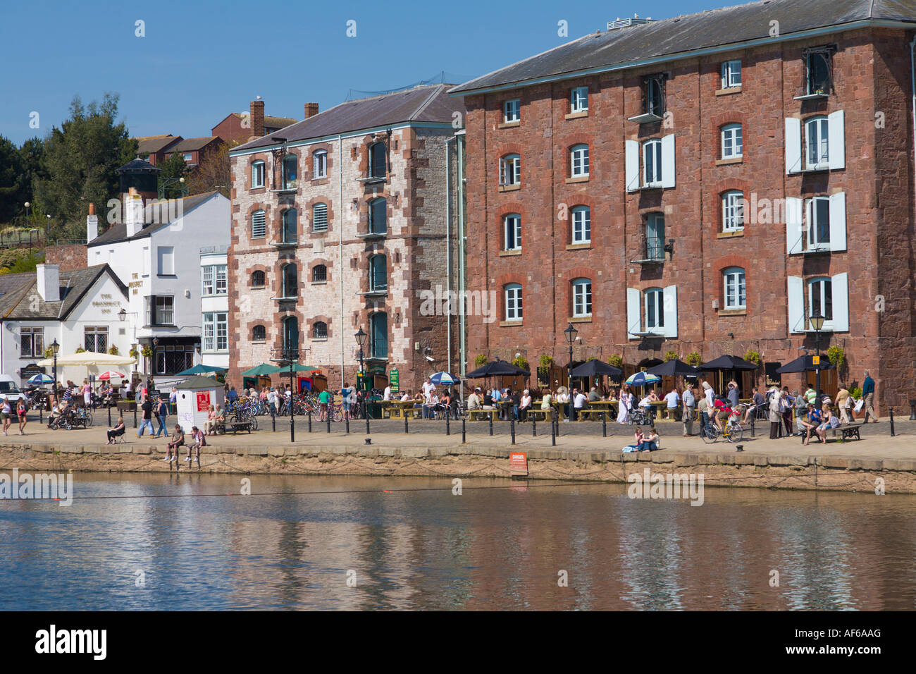 Exeter Quayside Devon England Stock Photo - Alamy