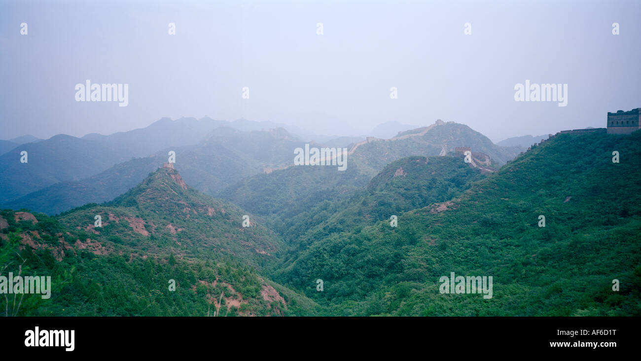 Chinese Asian World Travel. The ancient historic Great Wall Of China in ...