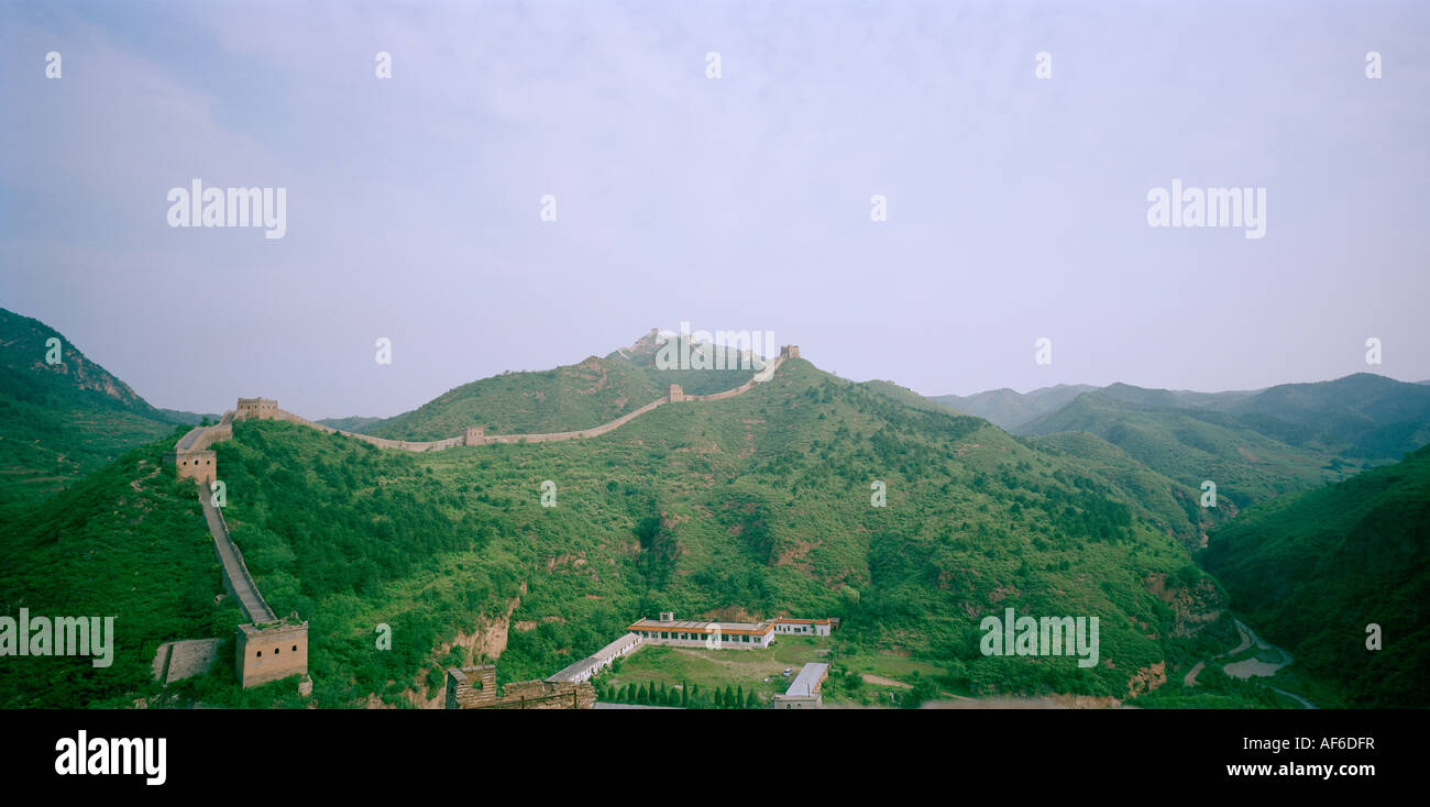 Chinese Asian World Travel. The ancient historic Great Wall Of China in ...