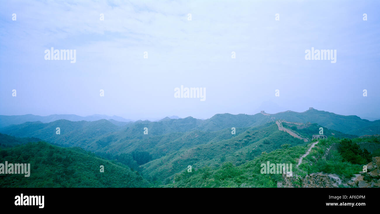 Chinese Asian World Travel. The ancient historic Great Wall Of China in ...