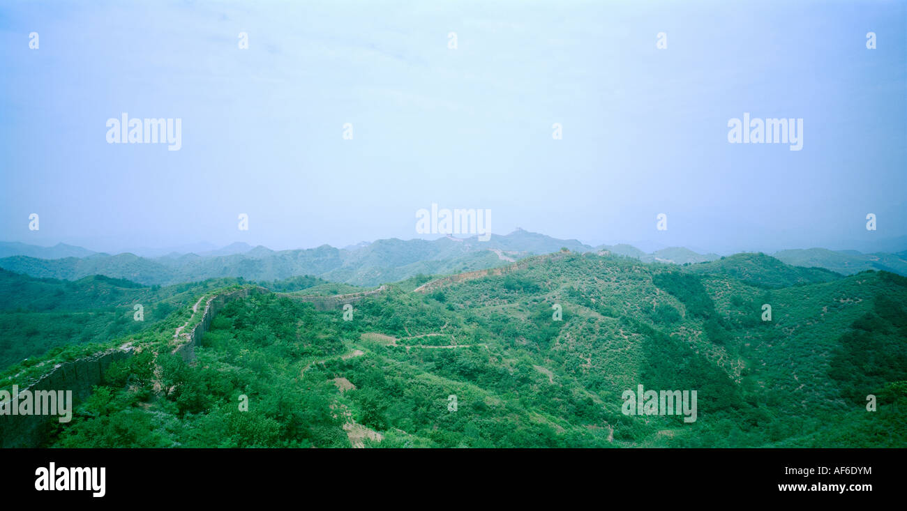 Chinese Asian World Travel. The ancient historic Great Wall Of China in ...