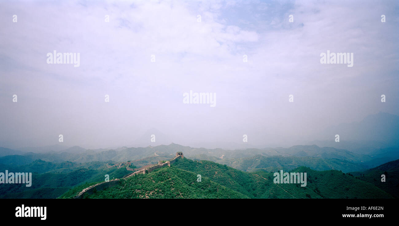 Chinese Asian World Travel. The ancient historic Great Wall Of China in ...