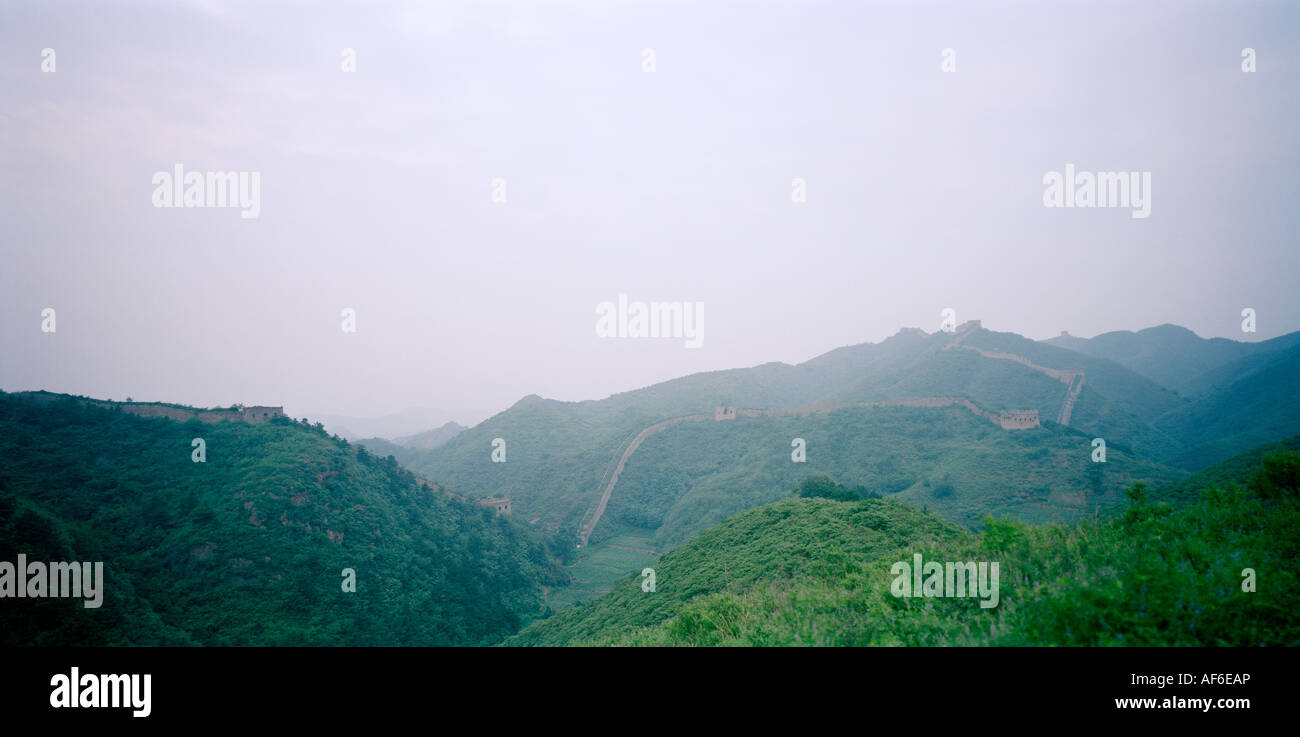 Chinese Asian World Travel. The ancient historic Great Wall Of China in ...