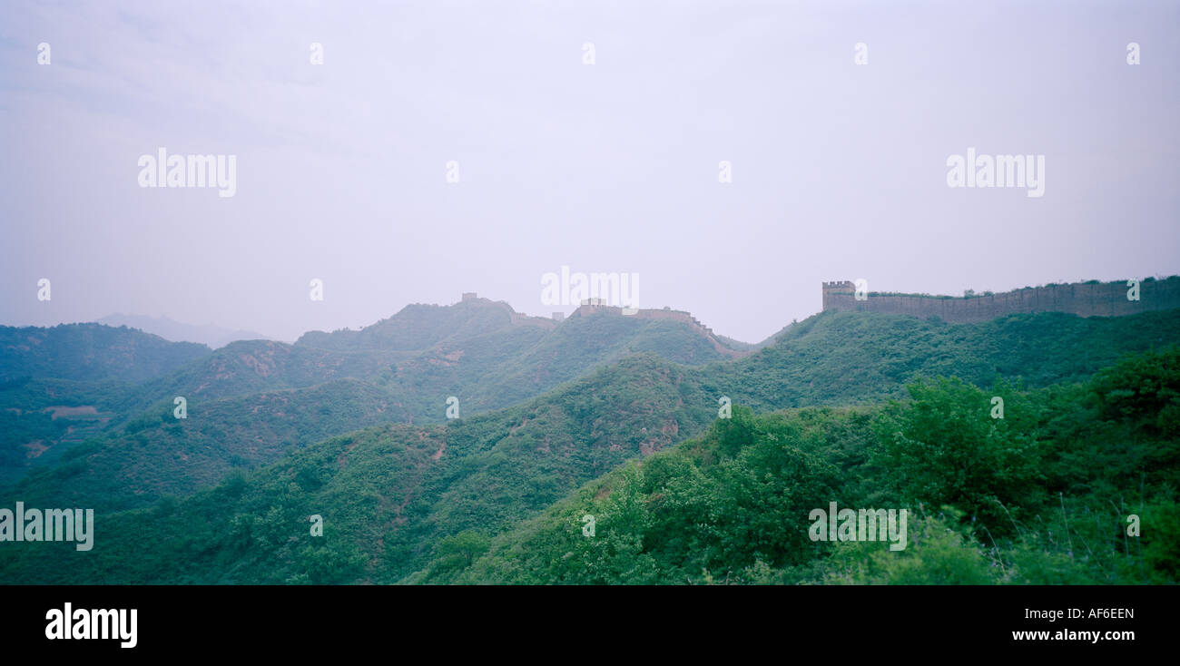 Chinese Asian World Travel. The ancient historic Great Wall Of China in ...