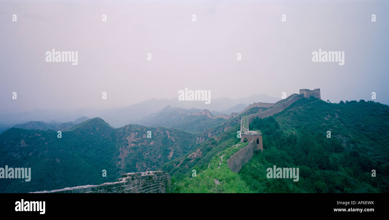 Chinese Asian World Travel. The ancient historic Great Wall Of China in ...