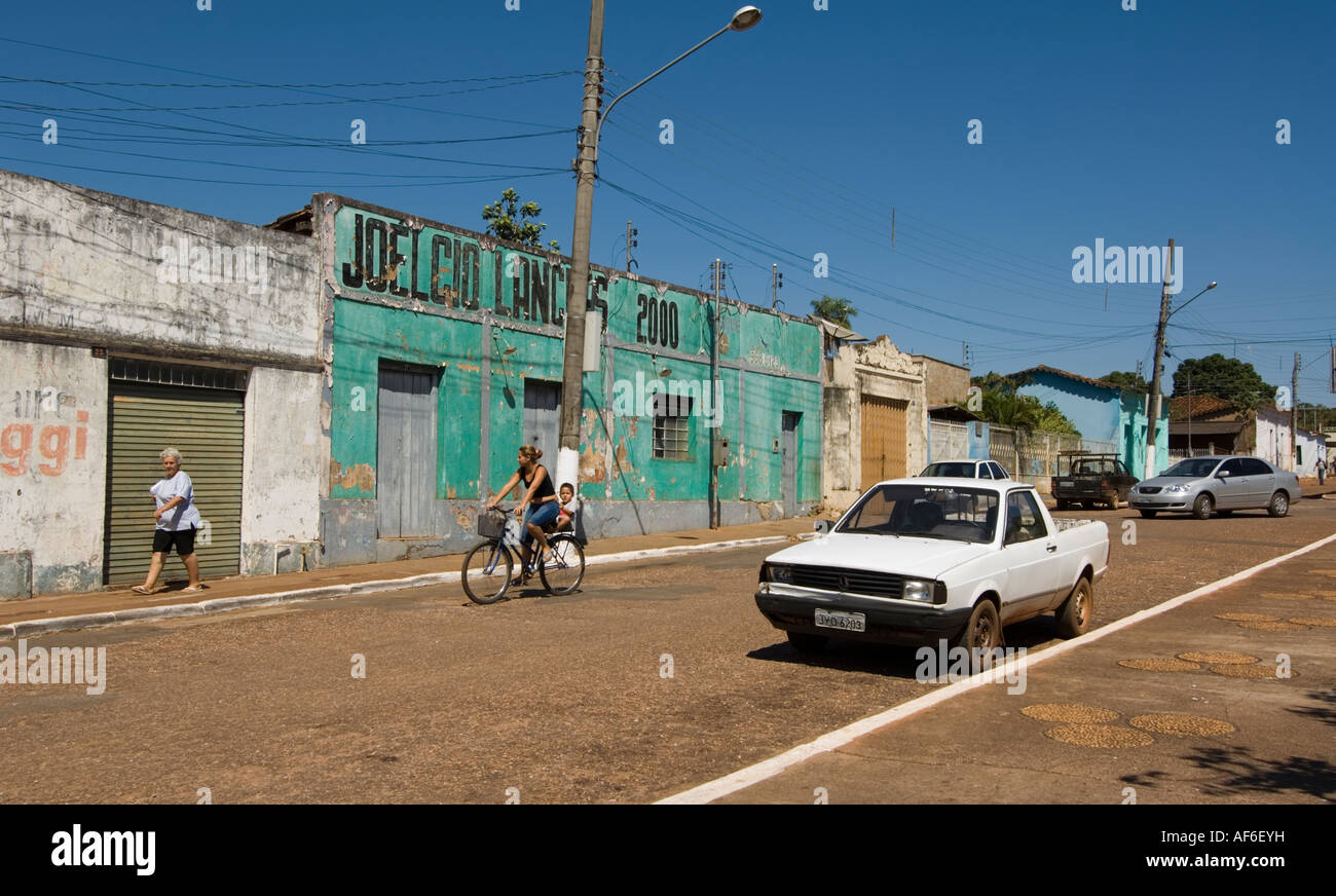 Street Poconé Mato Grosso Brazil August 2007 Stock Photo - Alamy