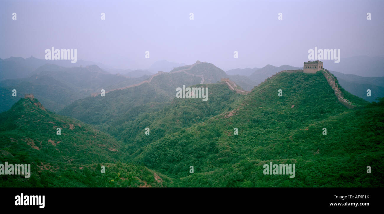 Chinese Asian World Travel. The ancient historic Great Wall Of China in ...