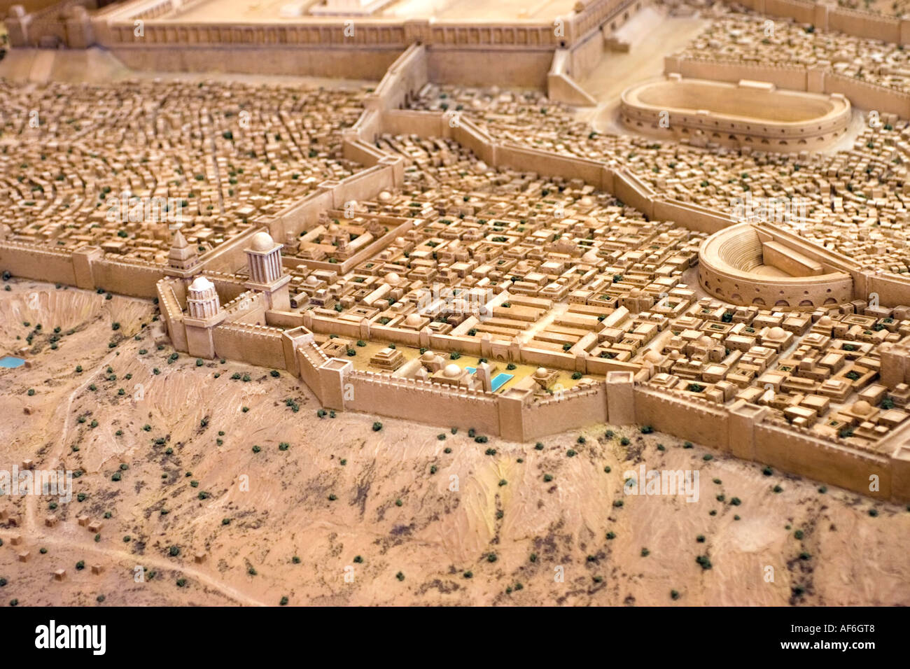 Jerusalem model time of Juesus LDS Visitor Center Stock Photo - Alamy