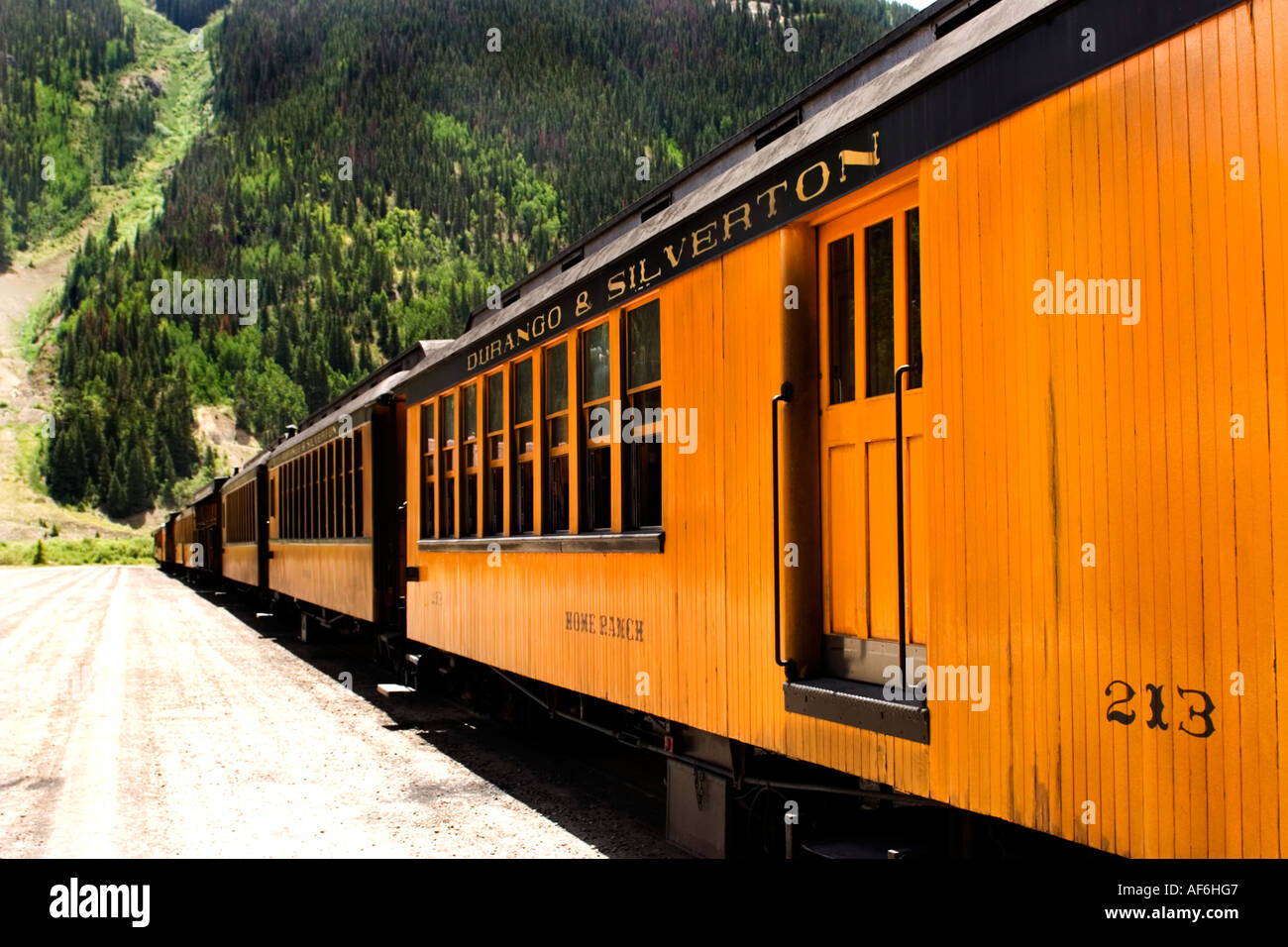 Railroad cars perspective Stock Photo - Alamy