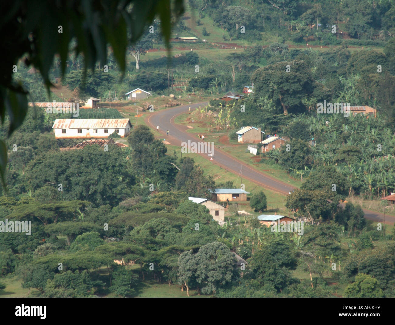Sipi town on the Mbale to Kapchorwa Road on Mount Elgon Stock Photo - Alamy