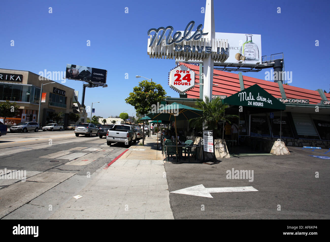 Mels diner on Sunset Strip, Los Angeles California. U.S.A Stock Photo ...