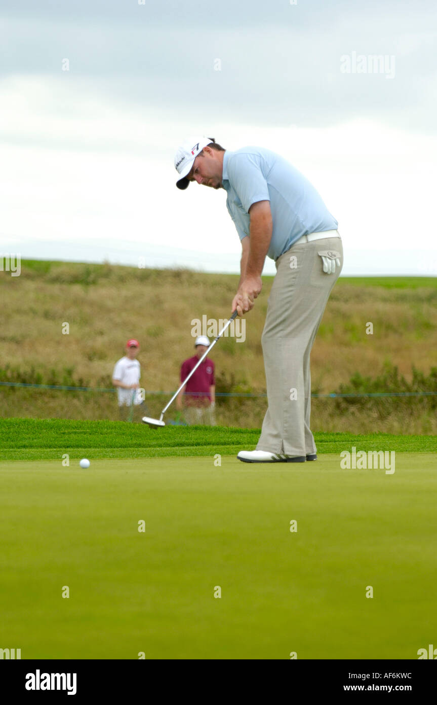 Kenneth Ferrie playing in the Smurfit Kappa European Open at the K Club ...