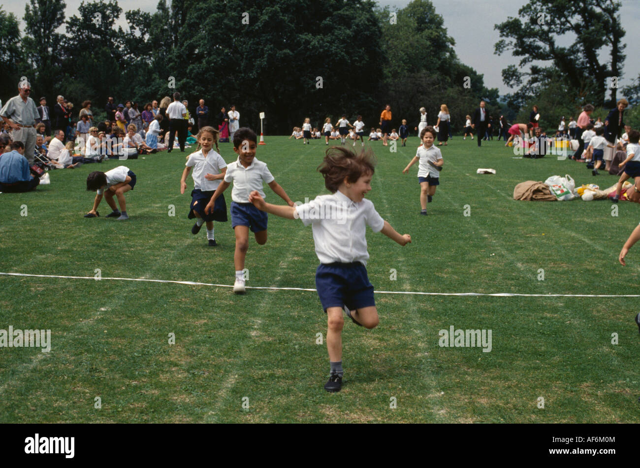 British school running race kids hi-res stock photography and images ...