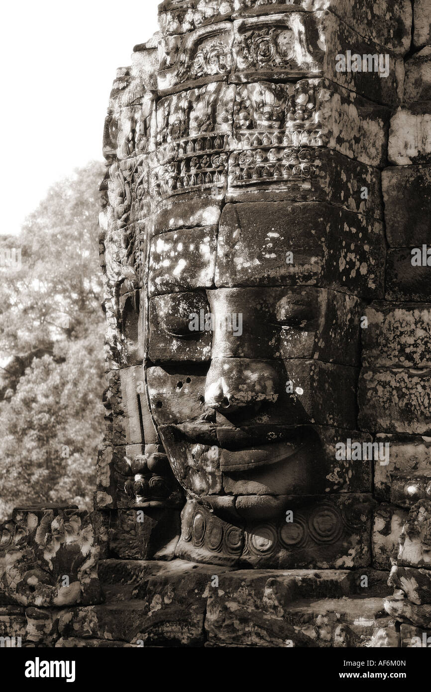 Bayon Face, Angkor, Siem Reap, Cambodia Stock Photo - Alamy