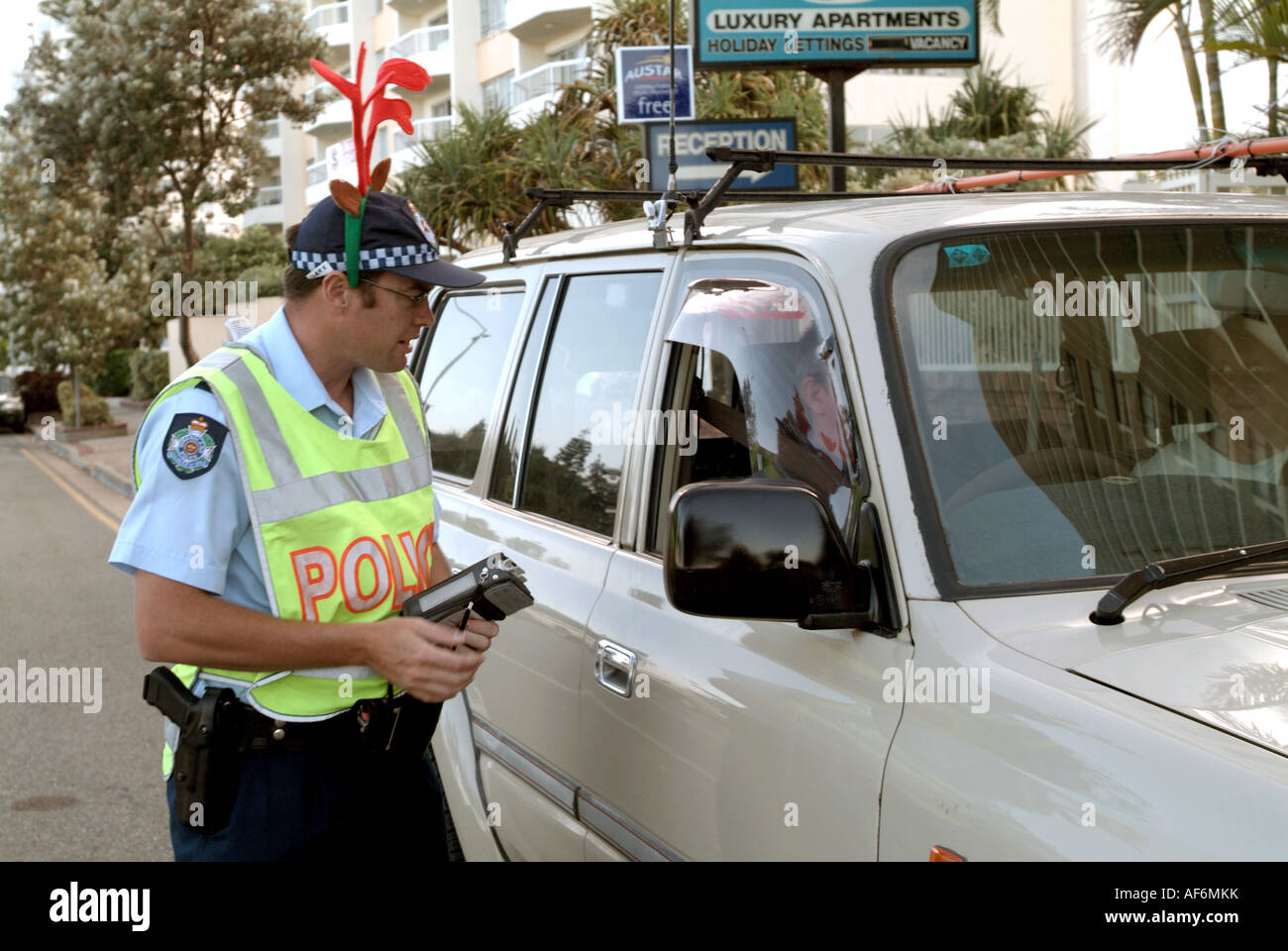 Australia police breath testing hi-res stock photography and images - Alamy