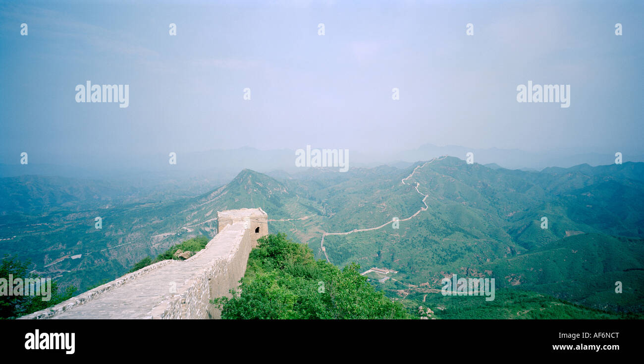 Asian Chinese World Travel. The ancient historical Great Wall Of China ...