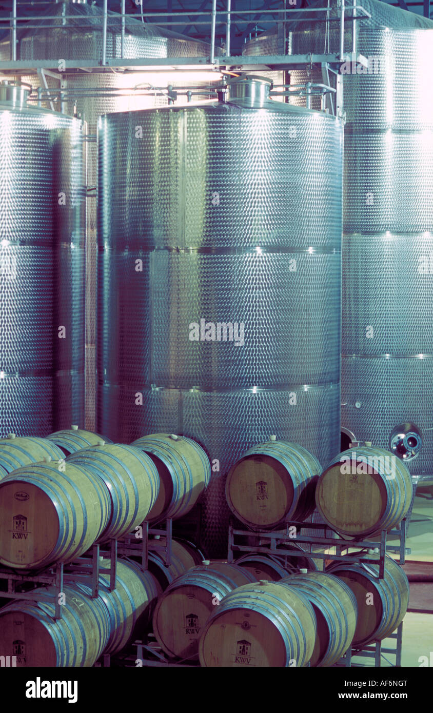 Window cellar of KWV vineyard in Paarl Winelands South Africa Stock ...