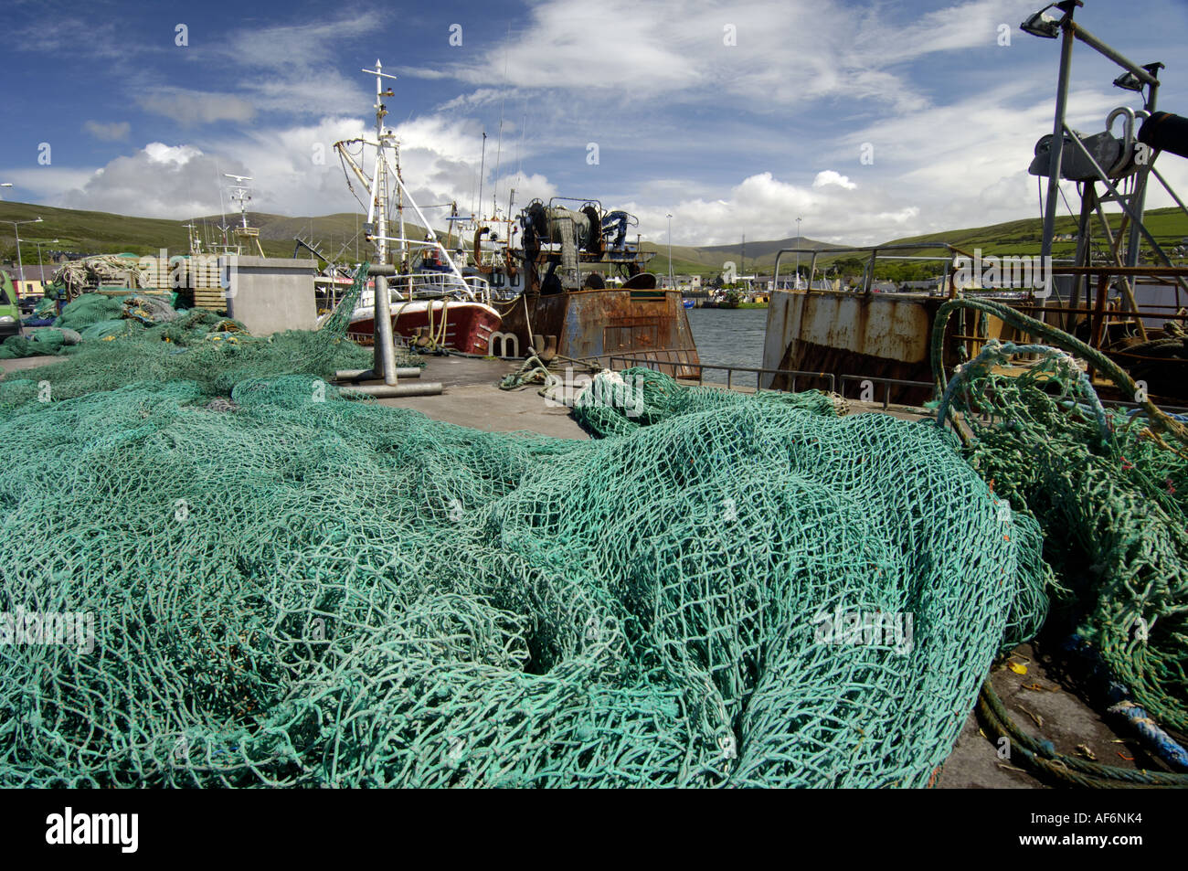 Fishing Nets Dingle Harbour Co Kerry Stock Photo - Alamy