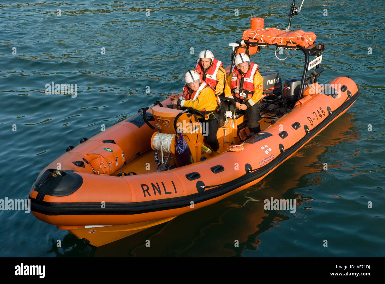 An RNLI inflatable rescue craft Weymouth Dorset Stock Photo - Alamy