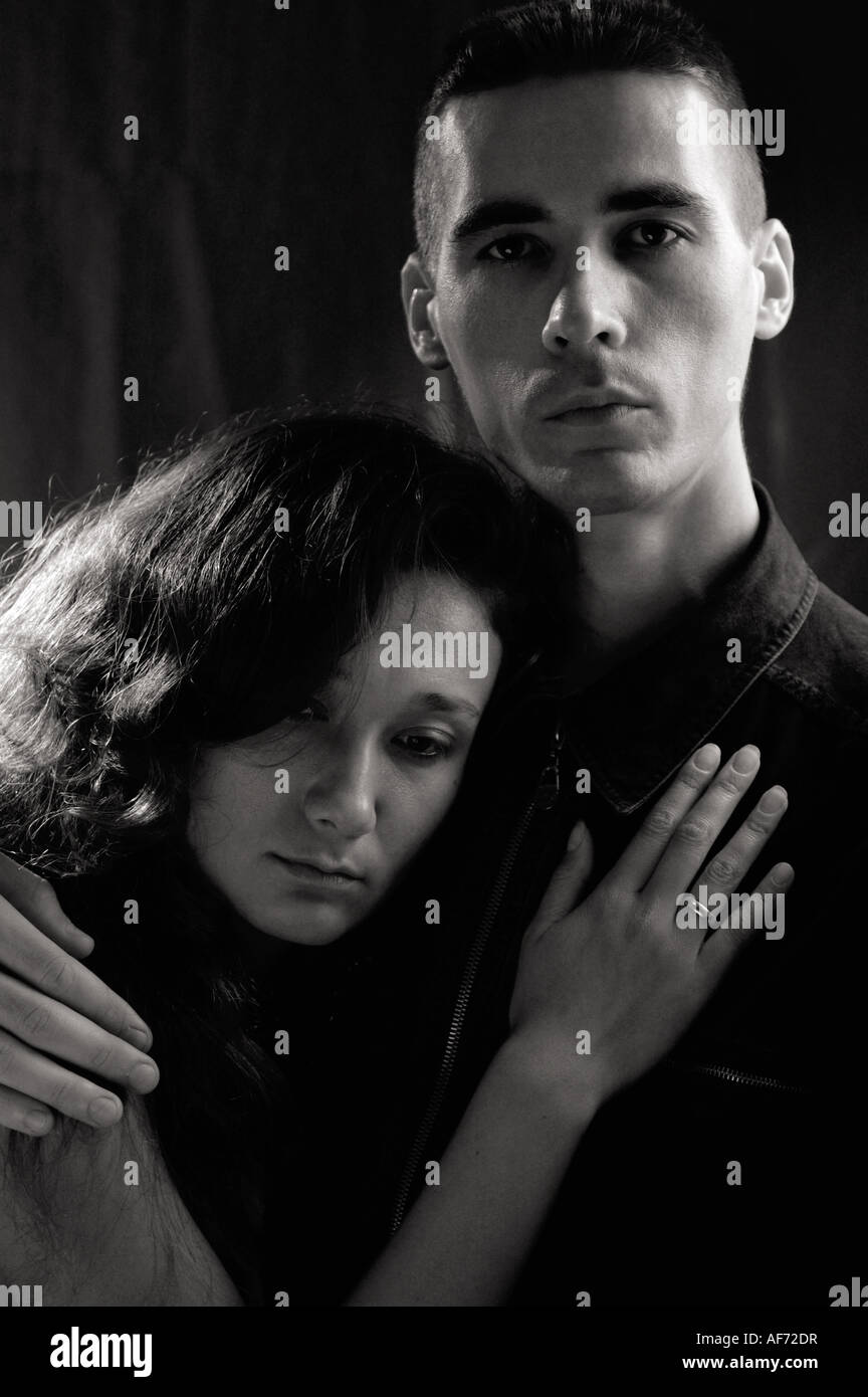 You embrace romantic sad woman hi-res stock photography and images - Alamy