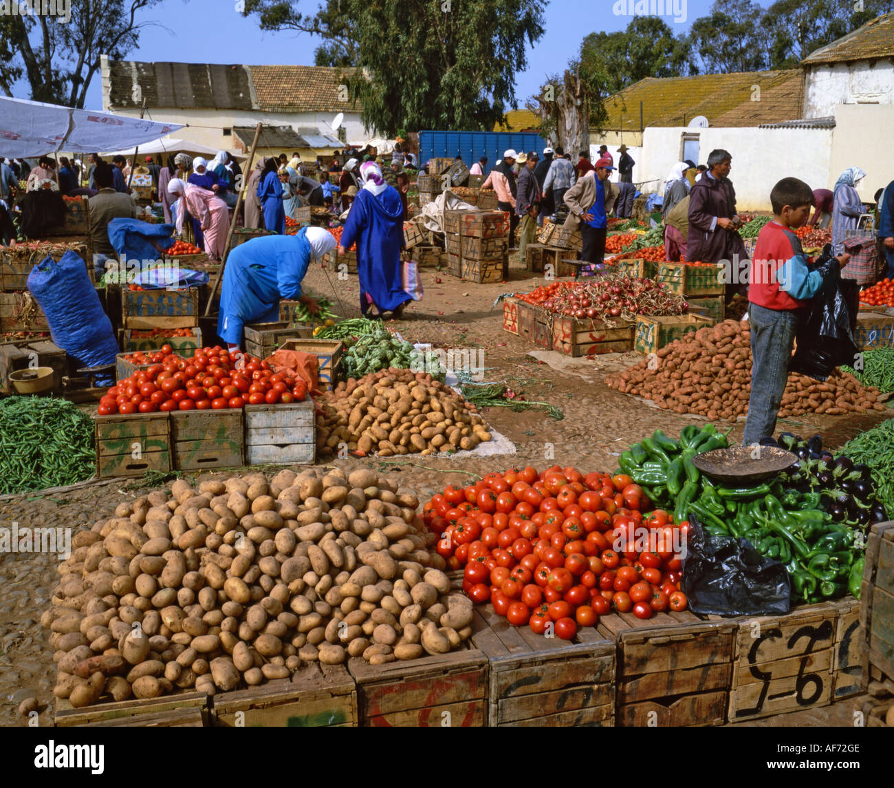 Asilah market, Morocco Stock Photo - Alamy