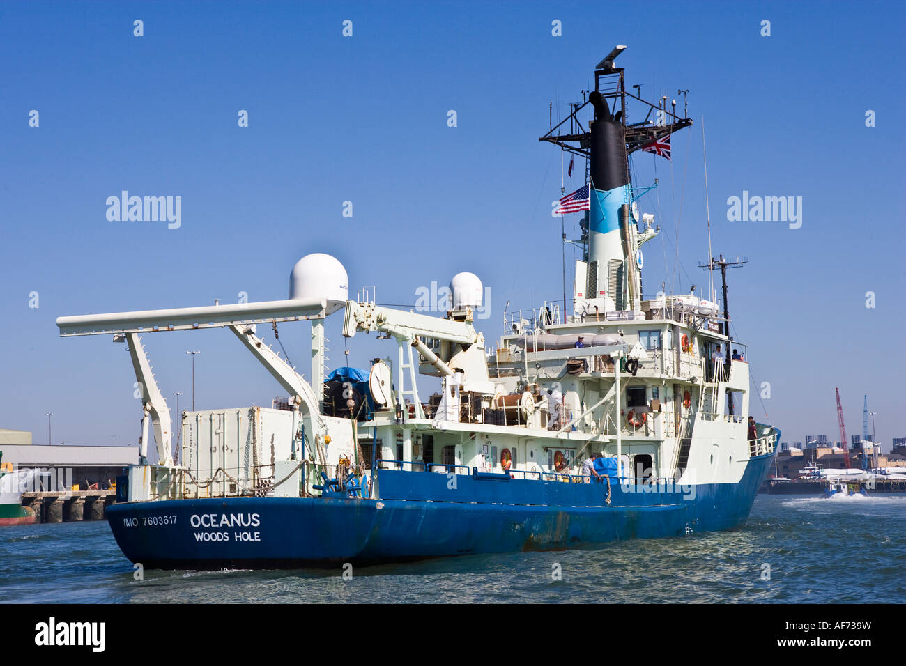 Research Vessel Oceanus from the Woods Hole Oceanographic Institute ...