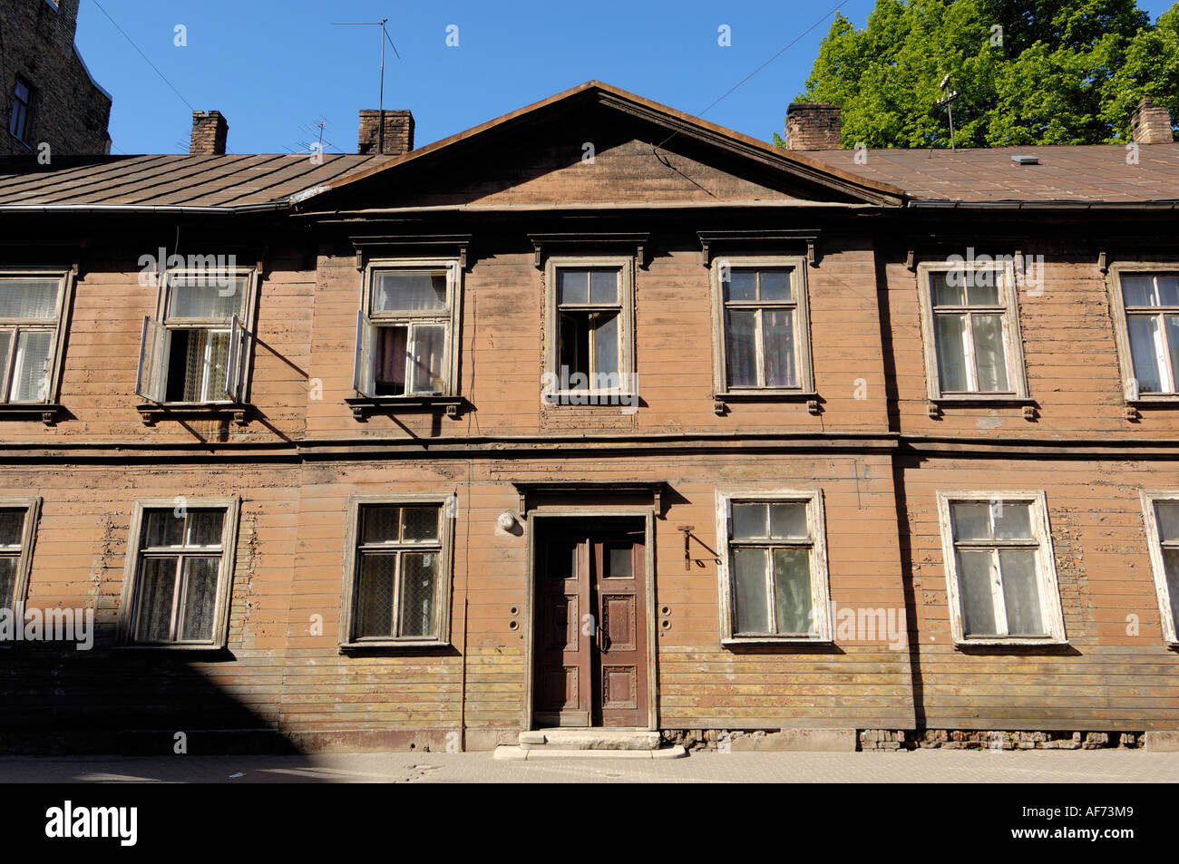 Wooden buildings, Riga, Latvia Stock Photo - Alamy