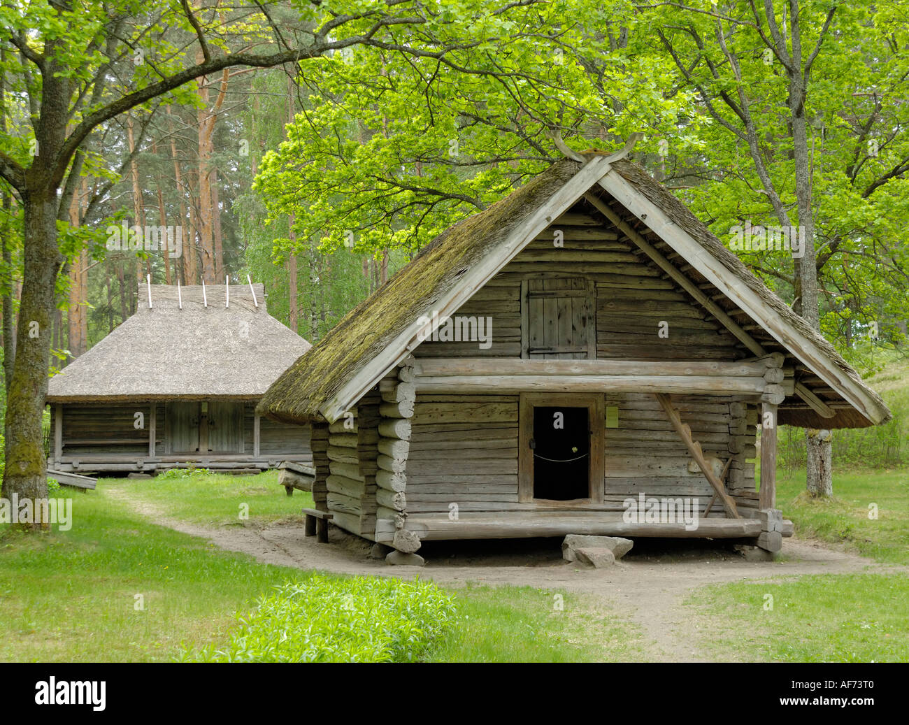 Traditional Latvian building, Lativan Open Air Ethnographic Museum ...