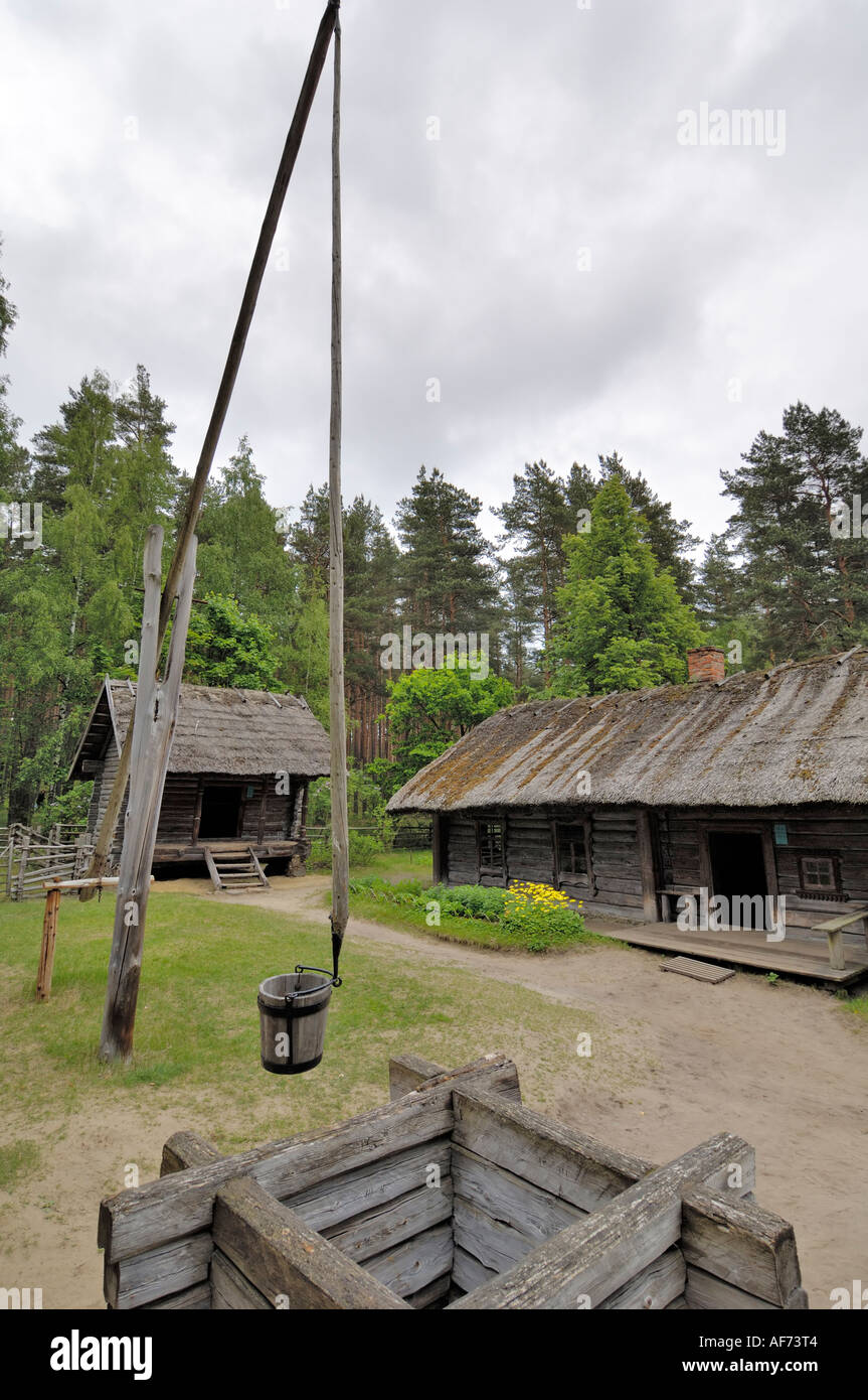 Traditional Latvian peasants homestead circa 1860's from the Latgale ...