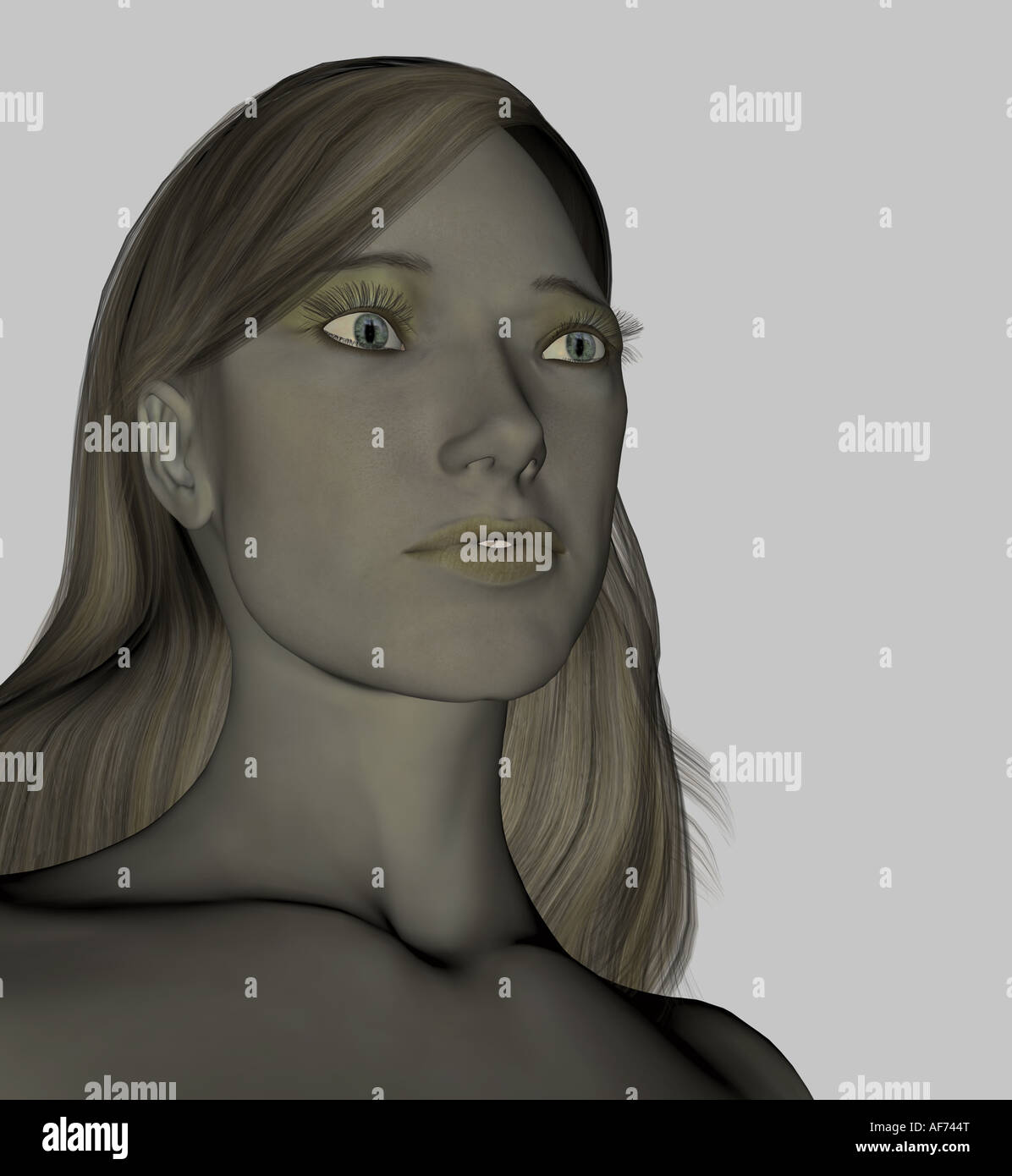 Female 3d rendered illustration hi-res stock photography and images - Alamy