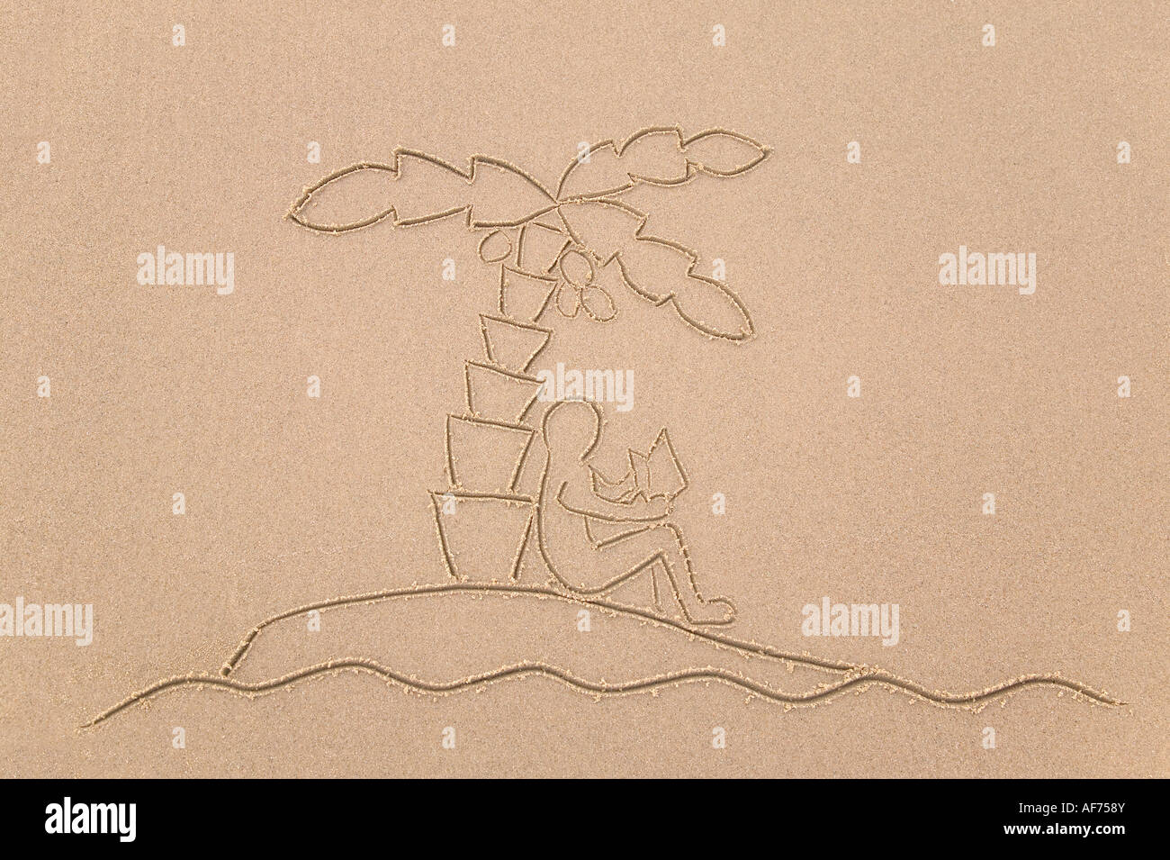 Stranded on a deserted island hi-res stock photography and images - Alamy