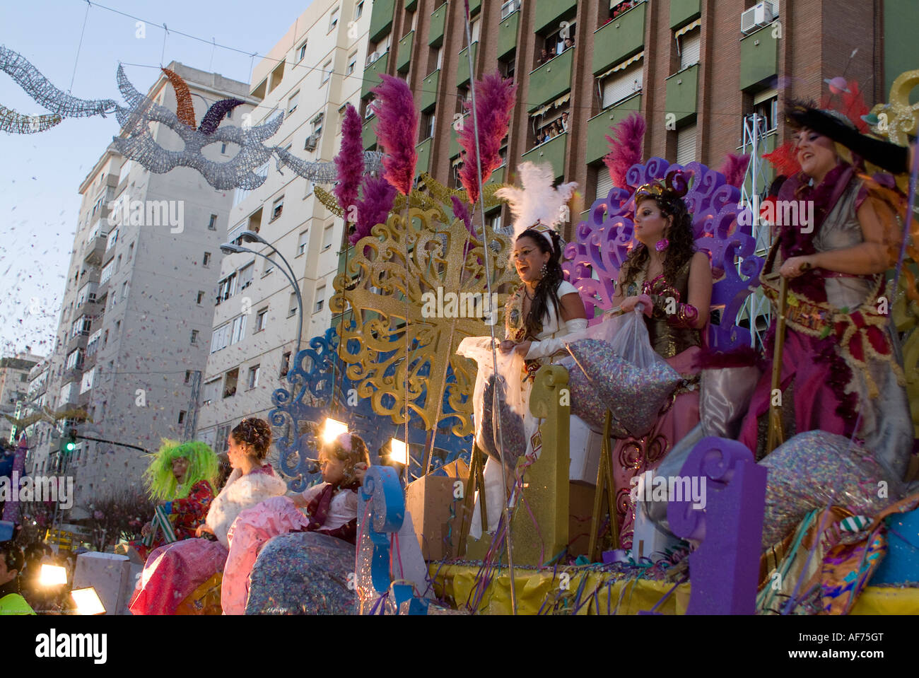 People celebrating and dressing up for the famous Carnival Parade in ...