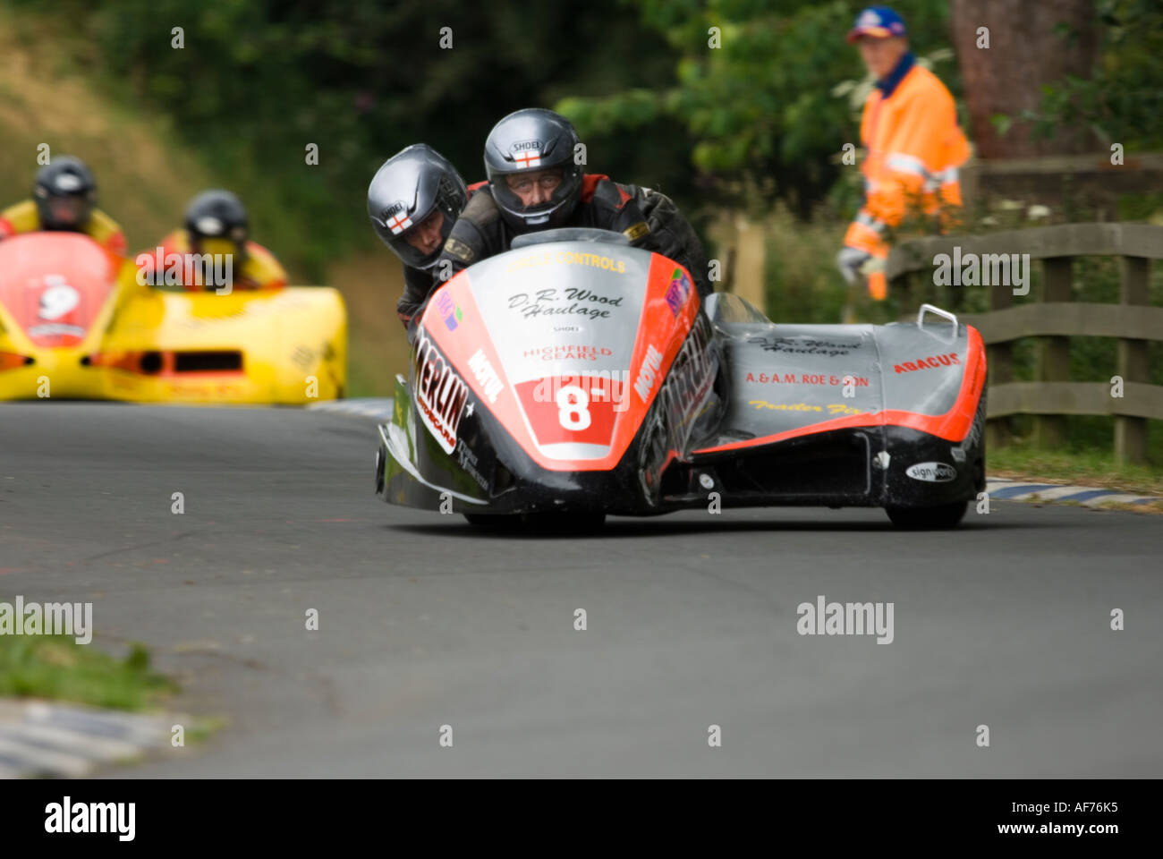 Tony Thirkell (Driver) and Roy King in first place Formula2 sidecar ...