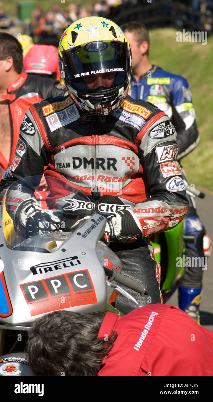Ian Lougher on his 600cc Honda Superbike Stock Photo - Alamy