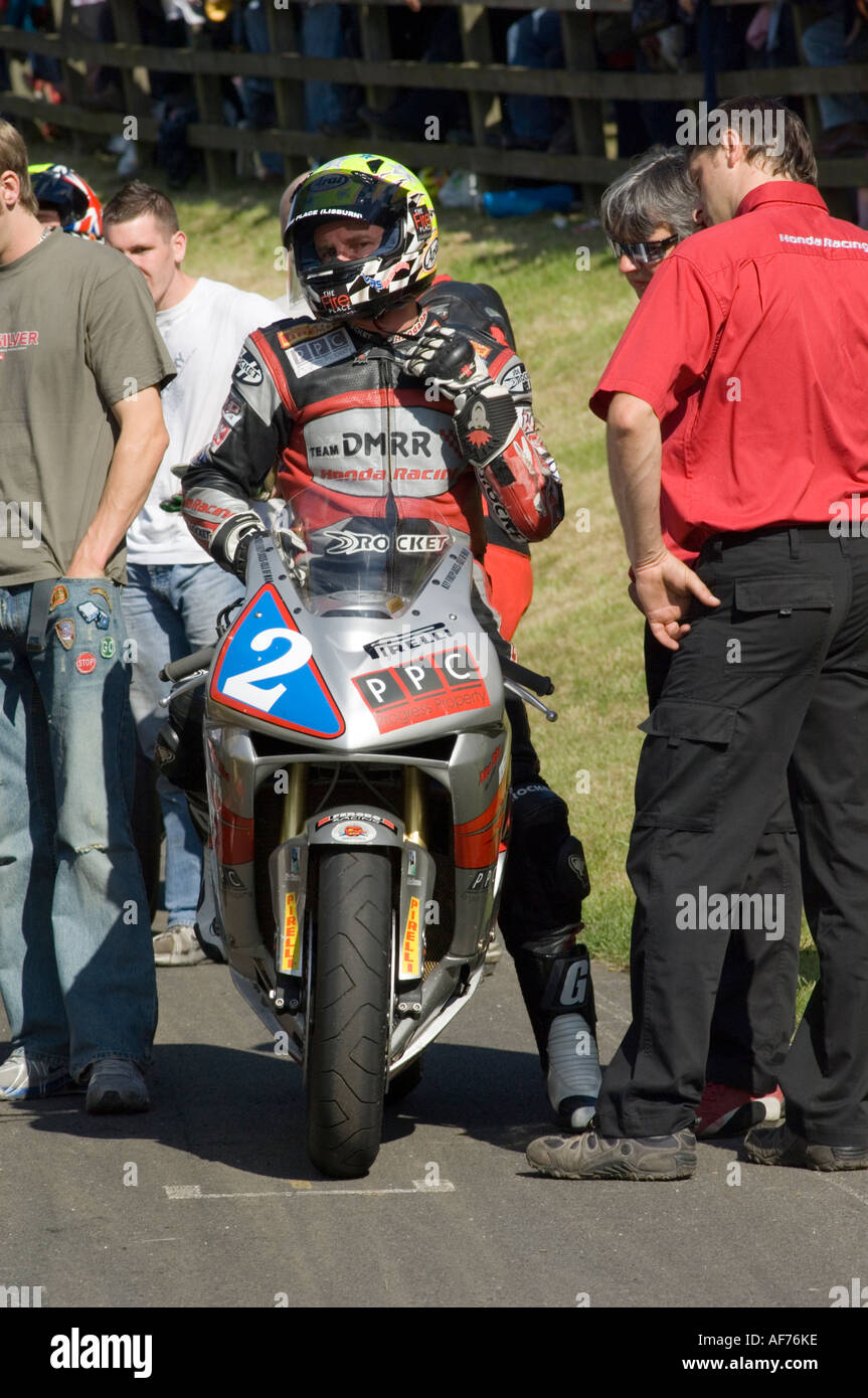 Ian Lougher on the Honda 1000 cc Superbike Stock Photo - Alamy