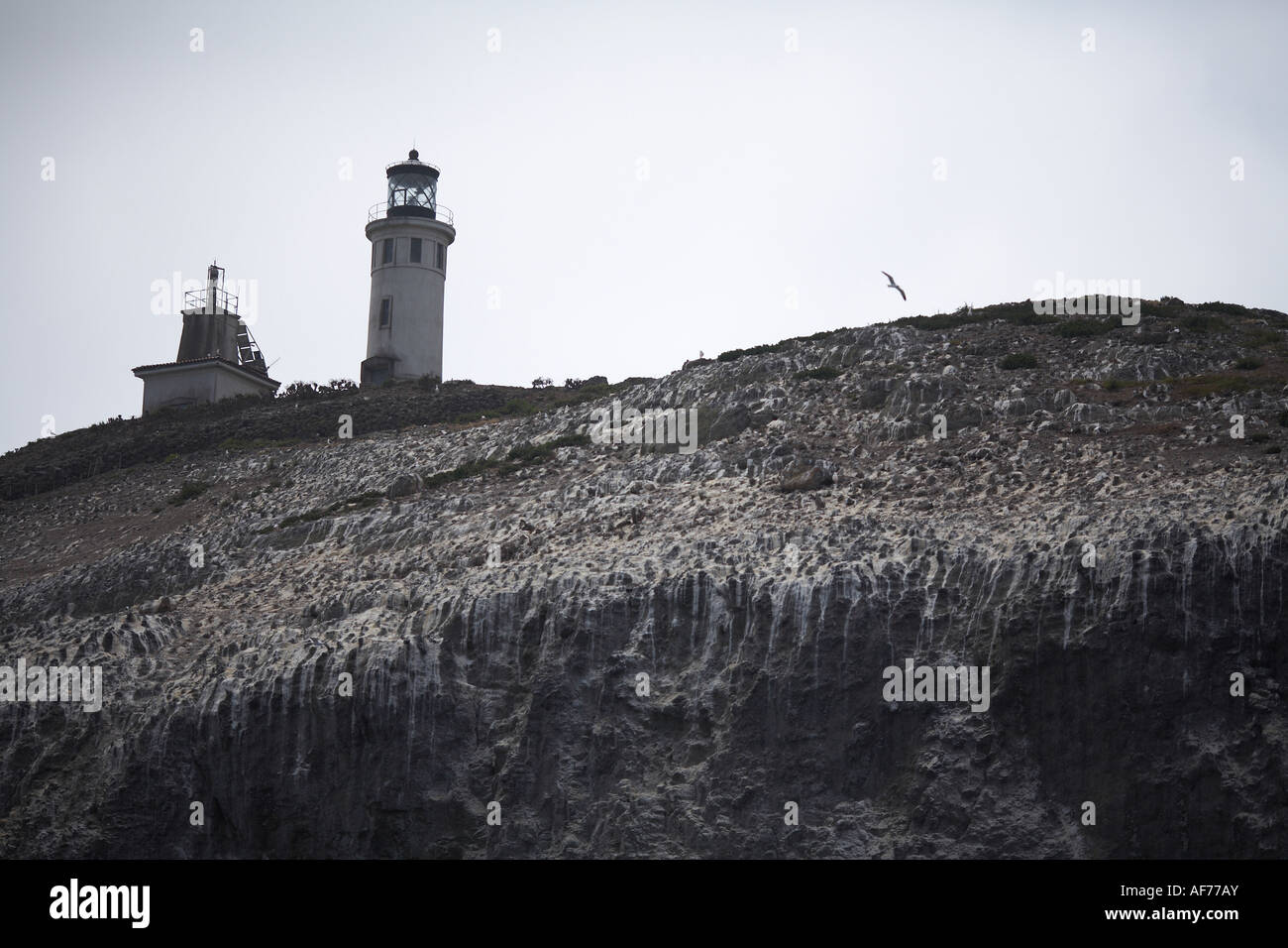 Anacapa Lighthouse in Anacapa Island Channel Islands National Park ...