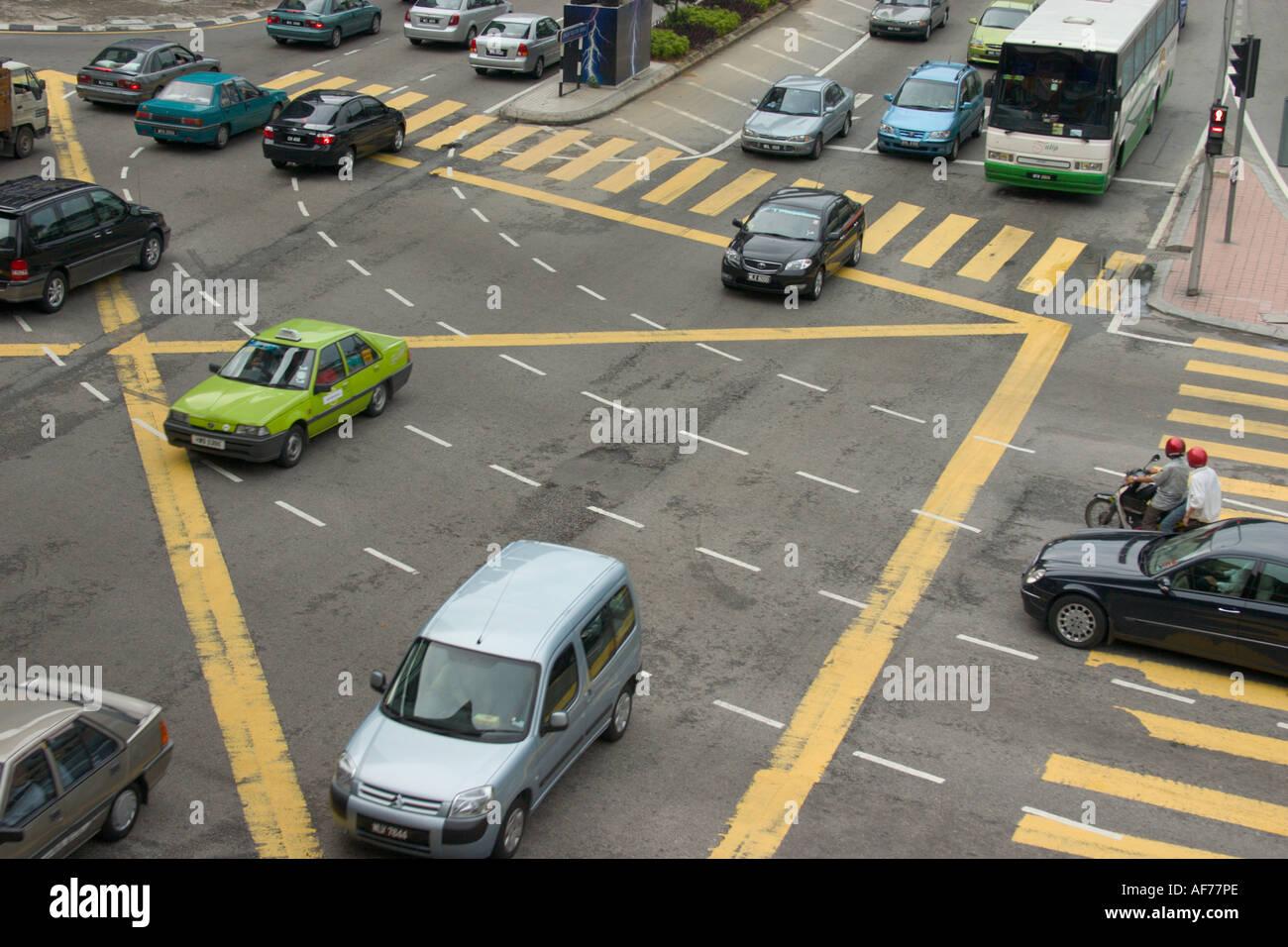 traffic junction in kuala lumpur malaysia 2006 Stock Photo - Alamy