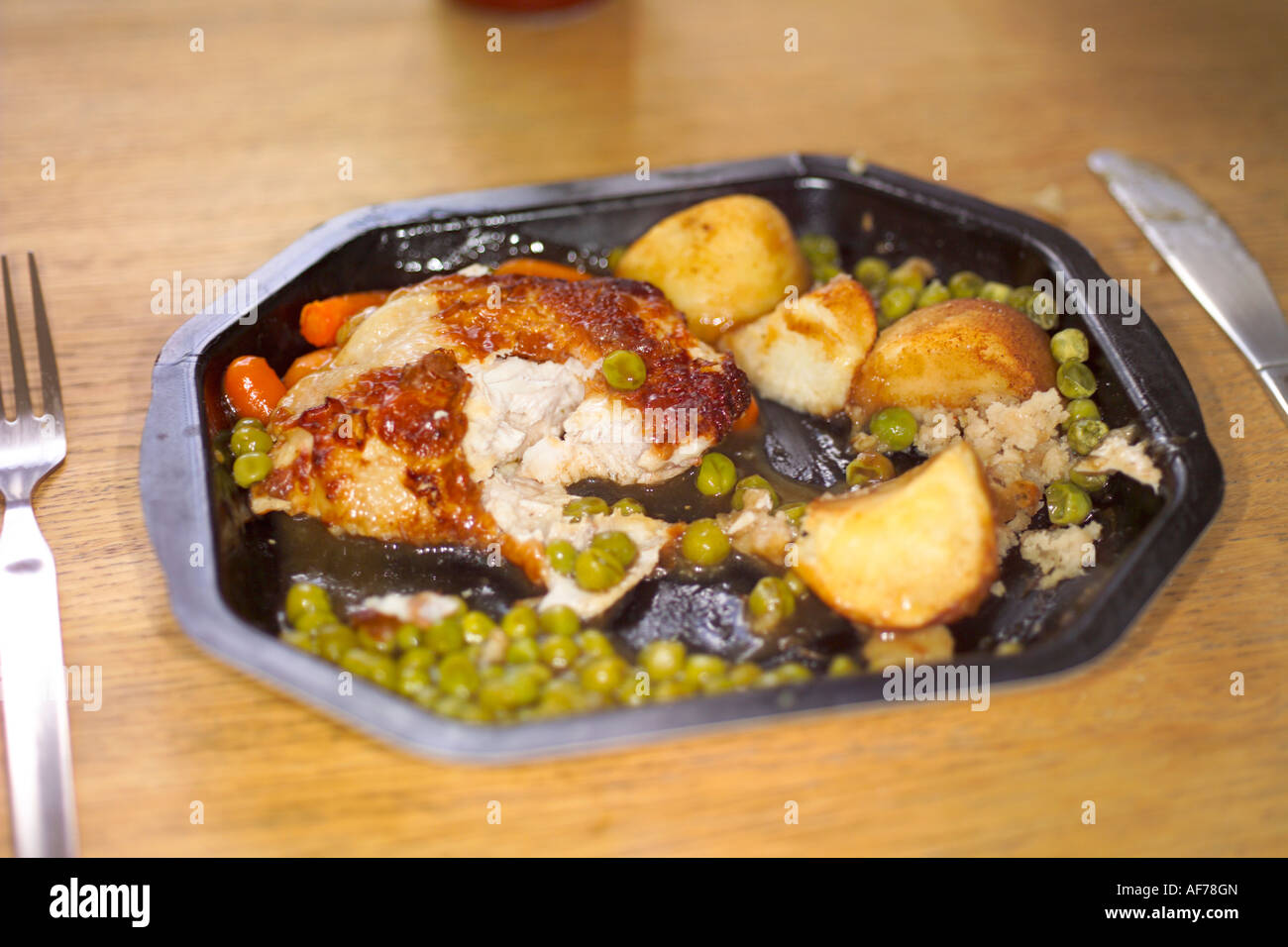 TV Dinner Chicken Stock Photo - Alamy