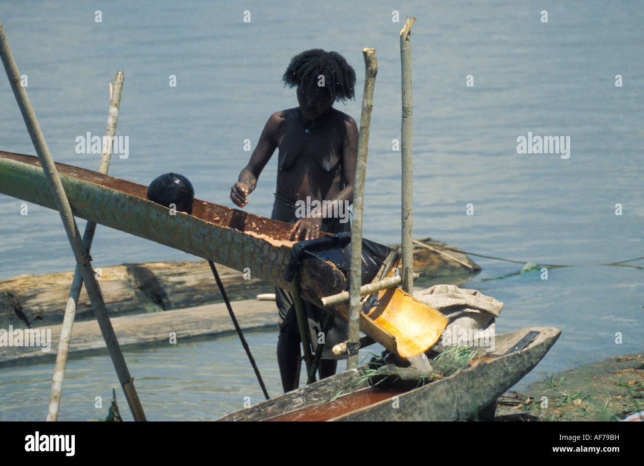 Along the Sepik River Papua New Guinea Stock Photo - Alamy